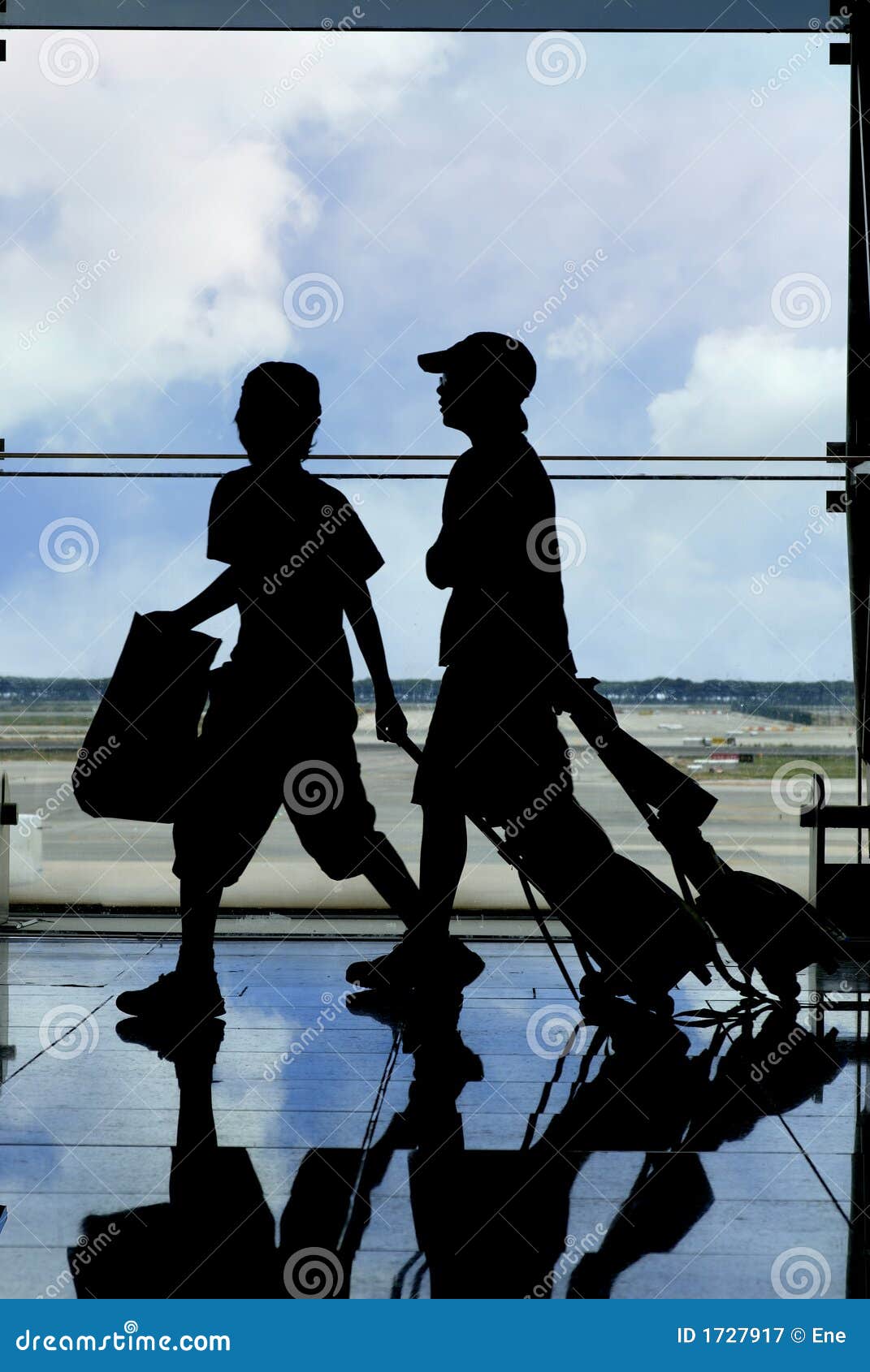 Two travelers silhouette editorial photography. Image of carry - 1727917