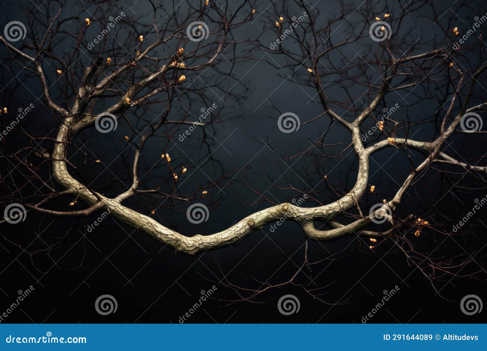 Two Tree Branches Intertwined Stock Image - Image of intertwined ...