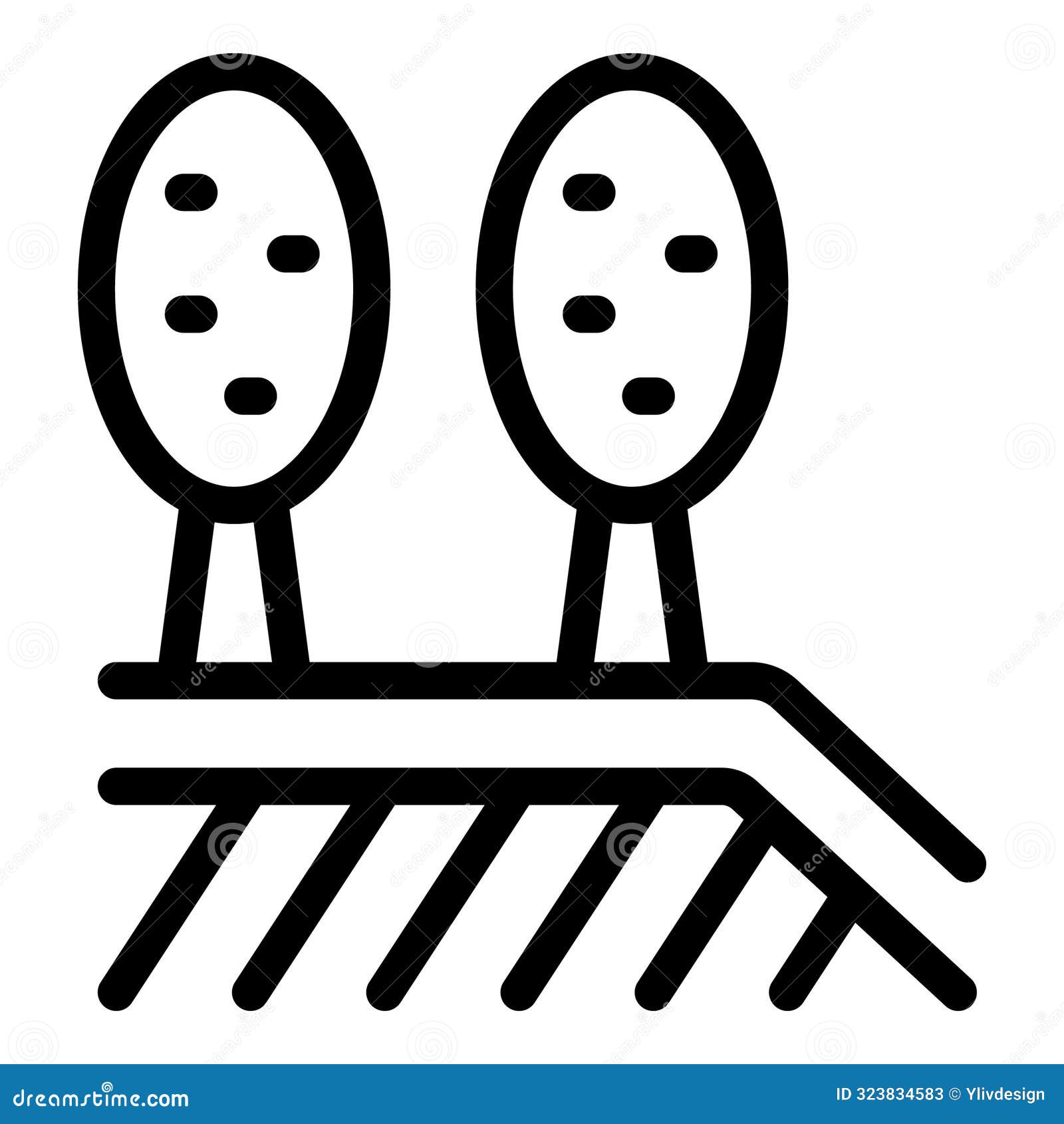 Two Trees Growing on Eroded Ground Line Icon, Soil Erosion Concept ... Two Trees Growing on Eroded Ground Line Icon, Soil Erosion Concept ...
