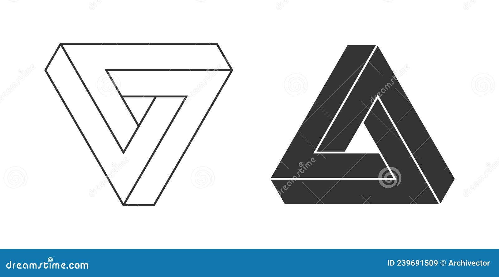 Triangle Penrose Loop Logo Sign Symbol Icon Stock Image | CartoonDealer ...