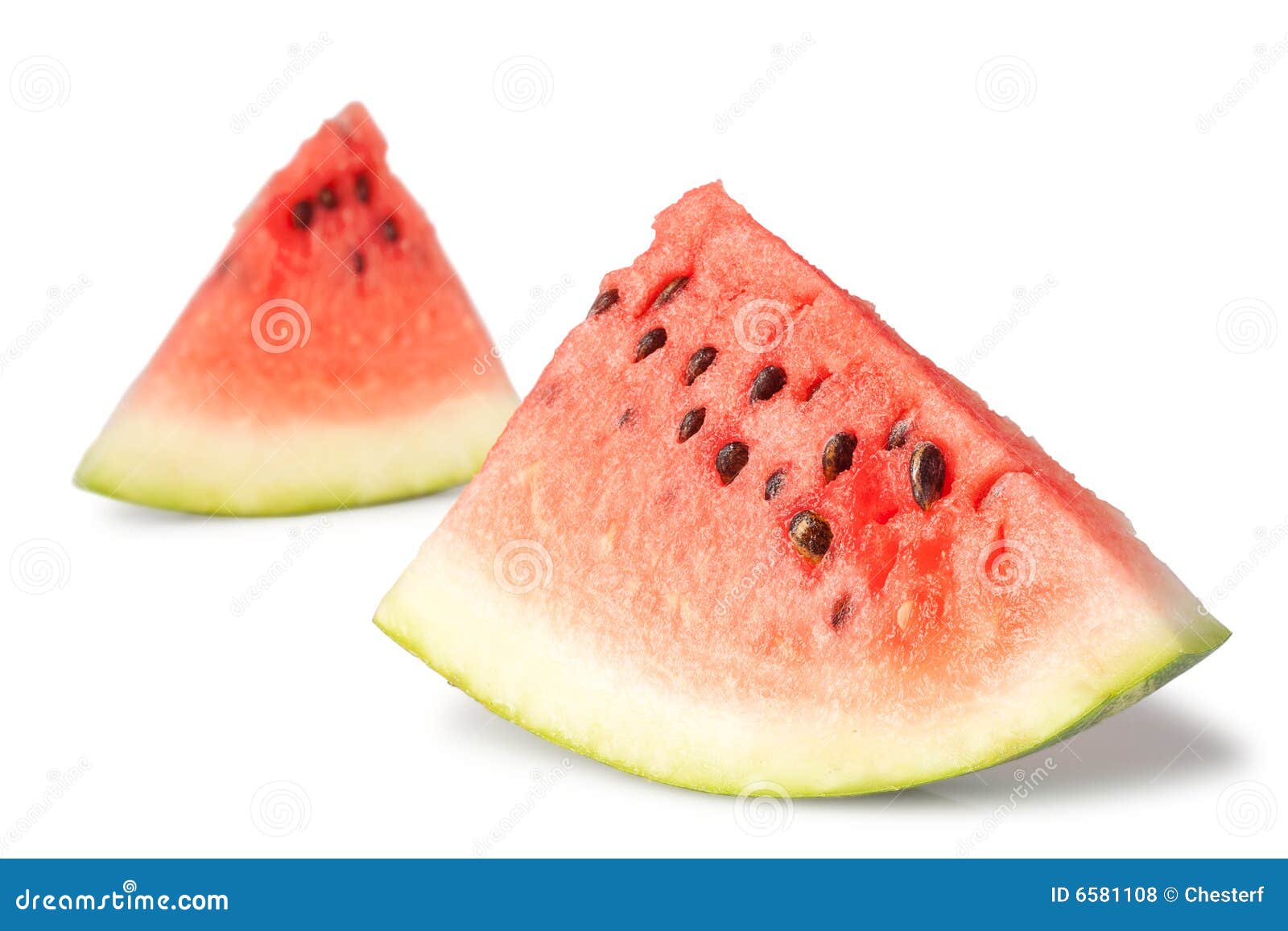 Two Triangle Slices of Water Melon Stock Photo - Image of diet ...