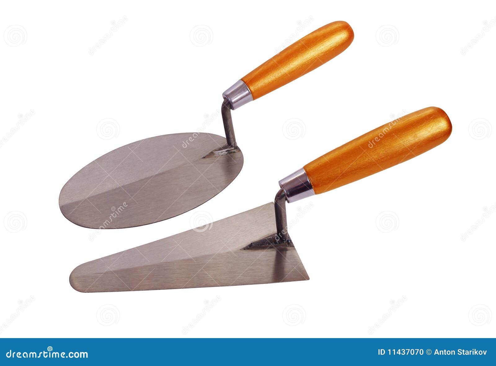 Two trowels stock photo. Image of building, tool, clay - 11437070