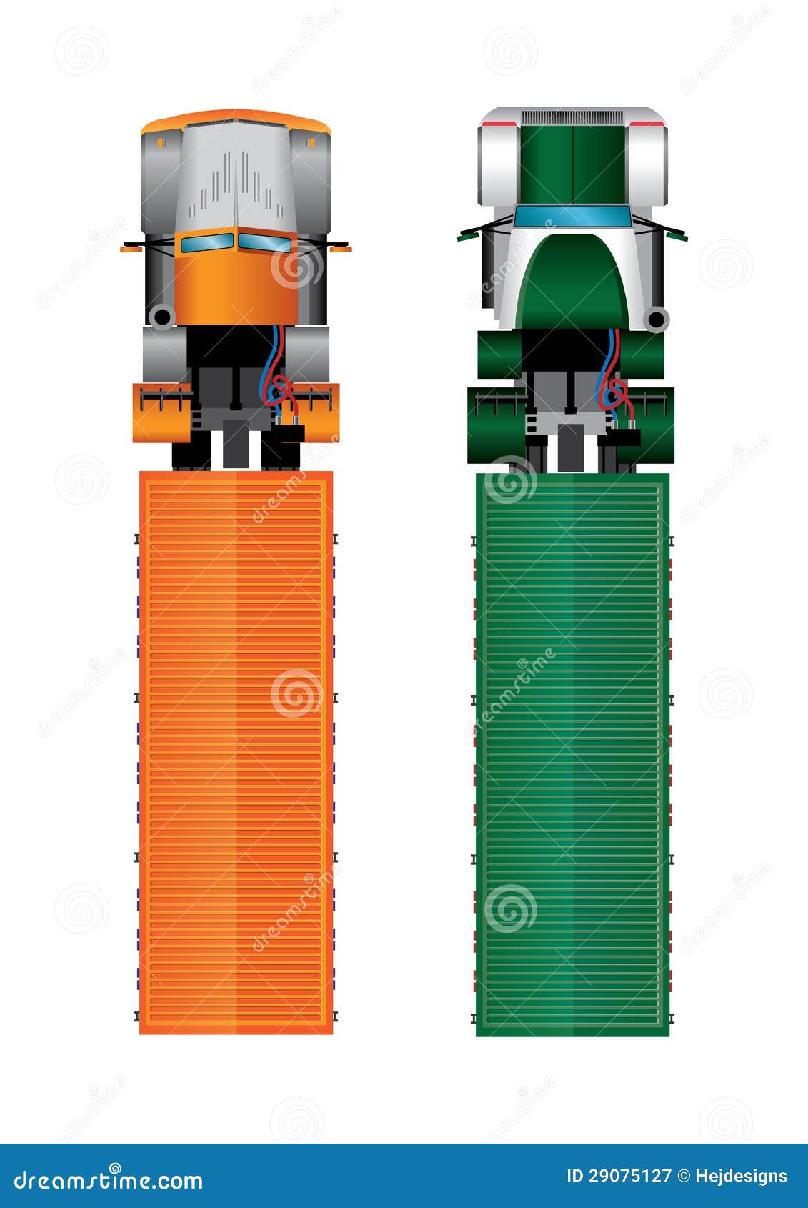 Two trucks stock vector. Illustration of isolated, transportation ...