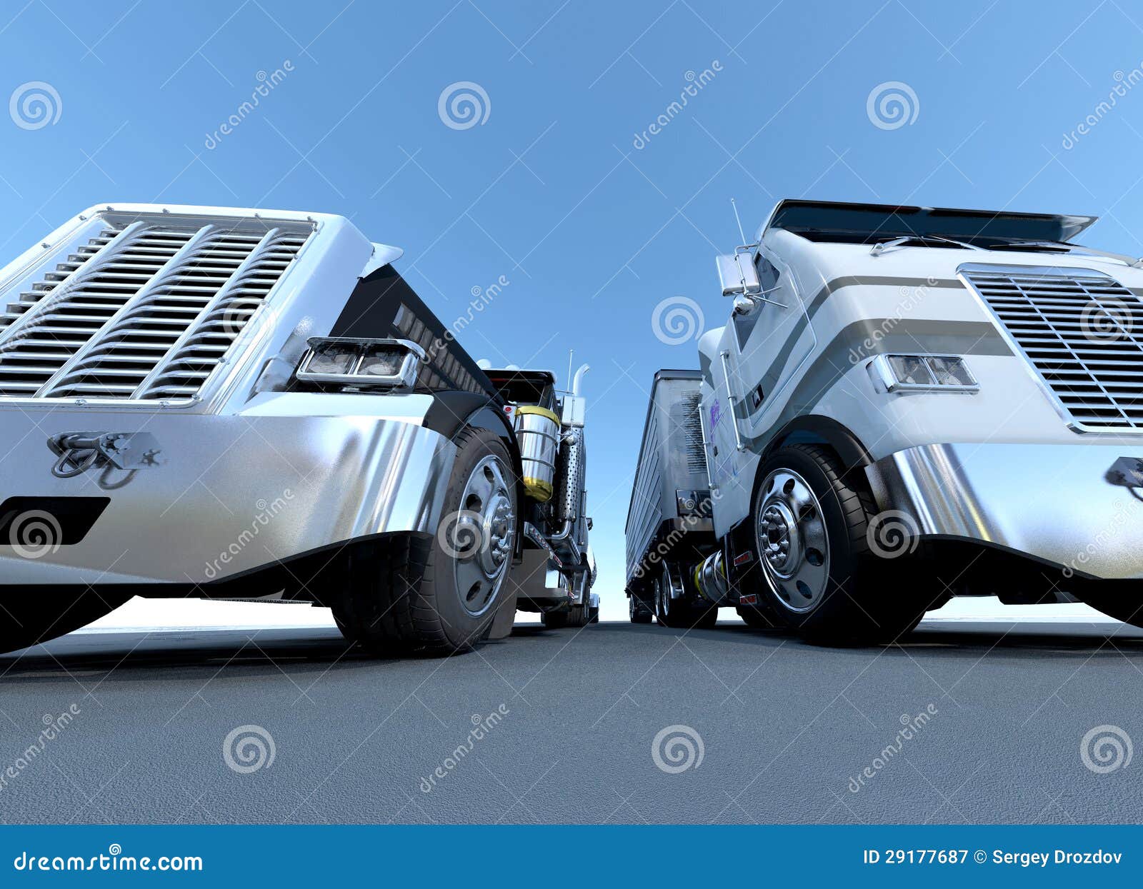 Two trucks stock image. Image of concepts, truck, freight - 29177687