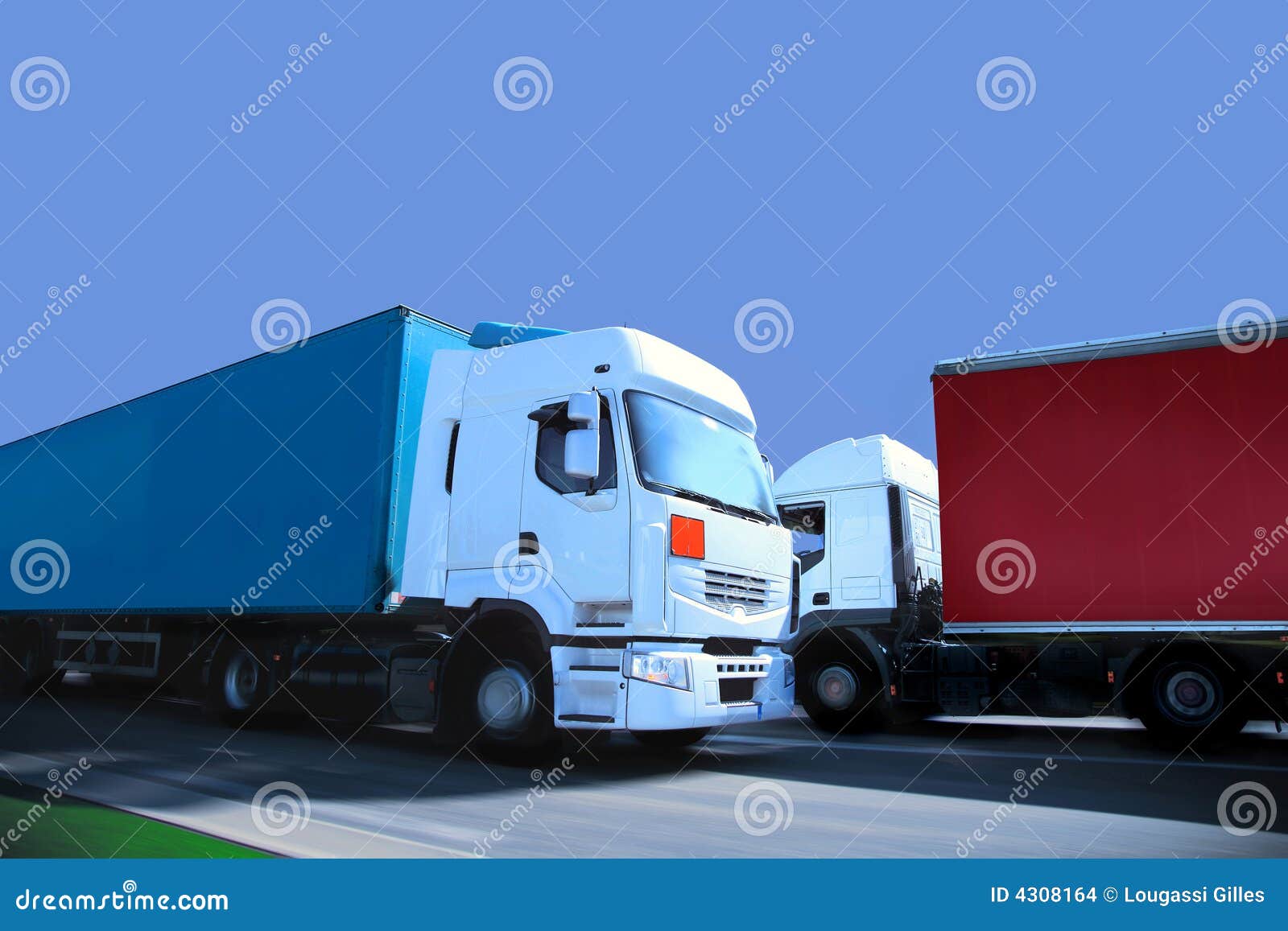 Two trucks stock photo. Image of service, truck, rain - 4308164