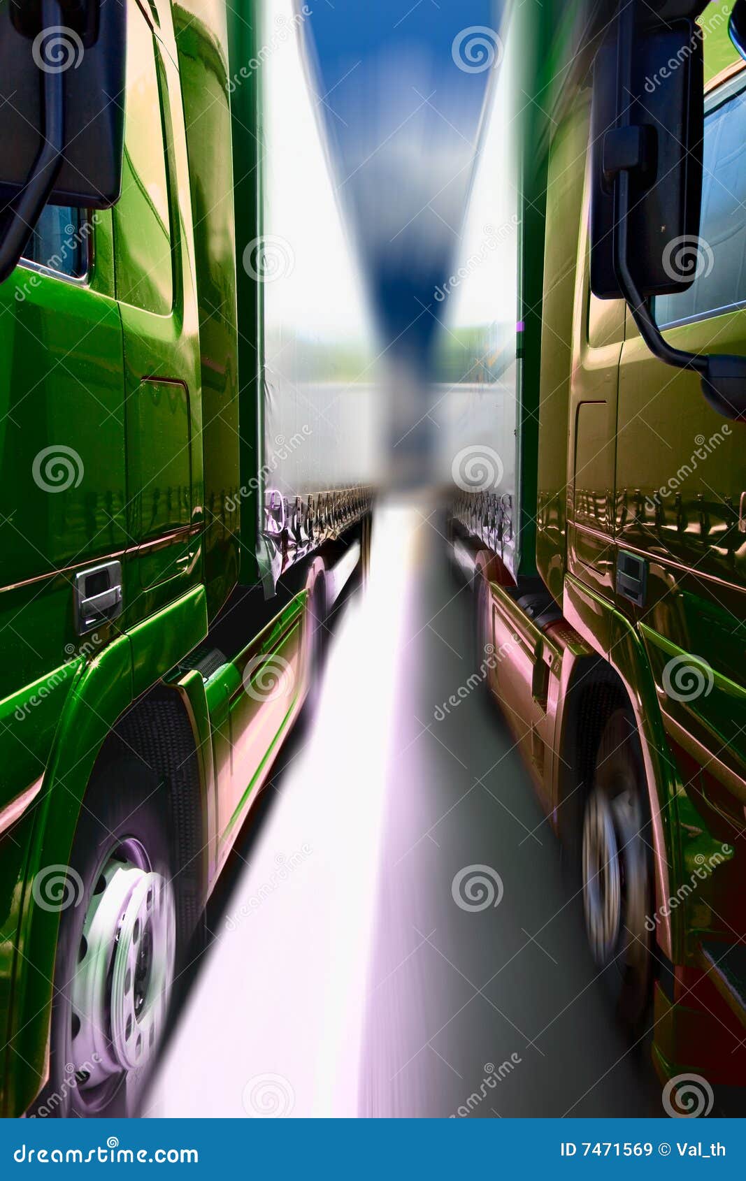 Two trucks stock image. Image of loading, cargo, driving - 7471569
