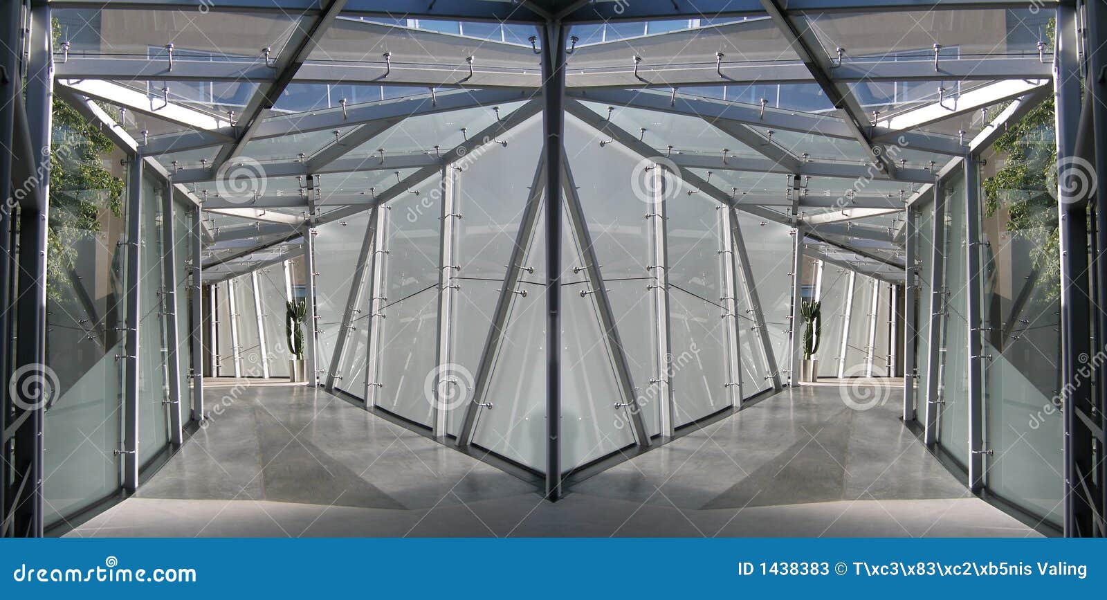 Two tunnels stock image. Image of ground, angle, futuristic - 1438383