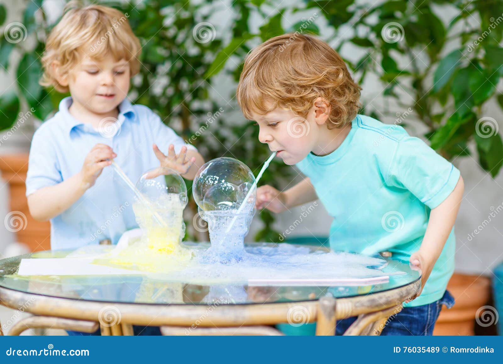 Boy Making Experiment Royalty-Free Stock Photography | CartoonDealer ...