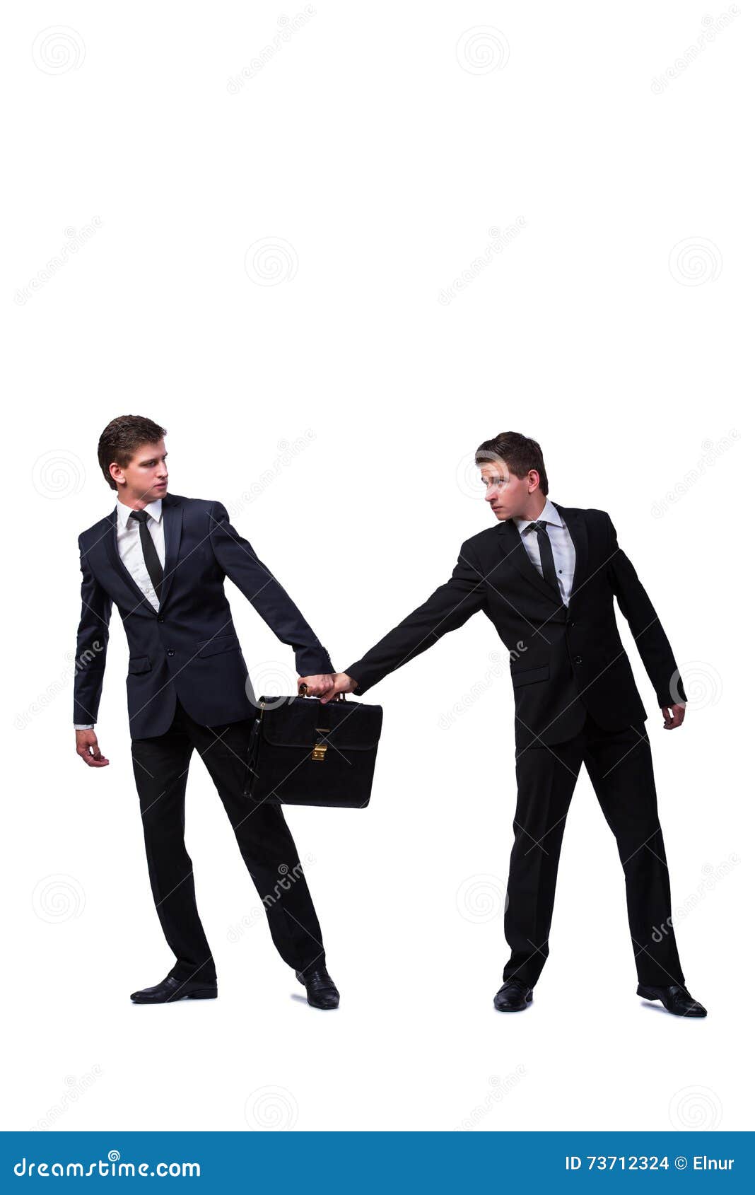 The Two Twins Businessmen Arguing with Each Other Isolated on White ...