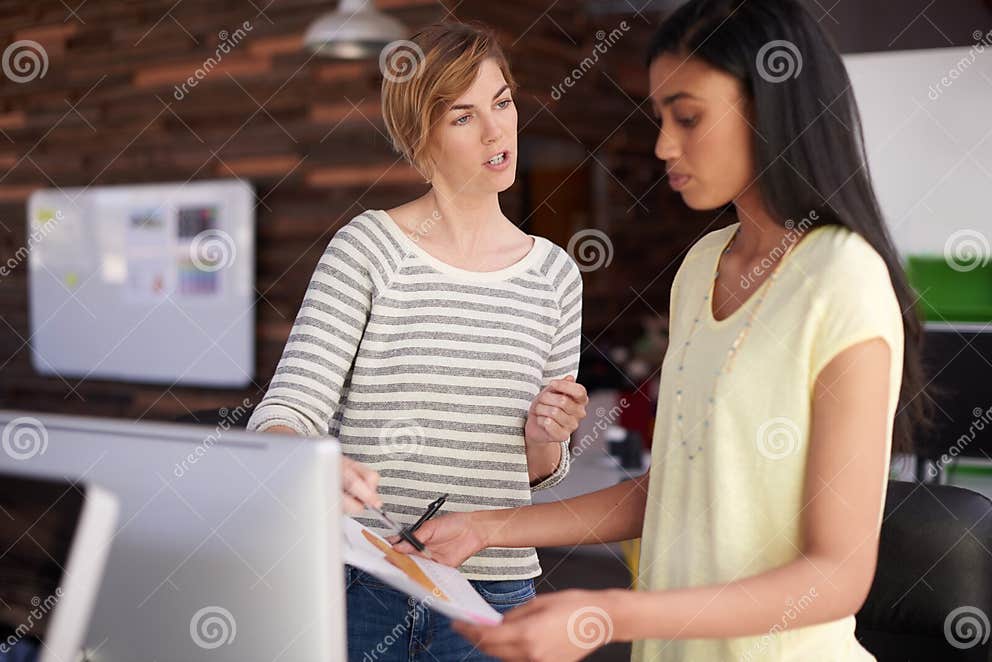 Two by Two Teamwork. Two Colleagues Bouncing Ideas Off Each Other ...