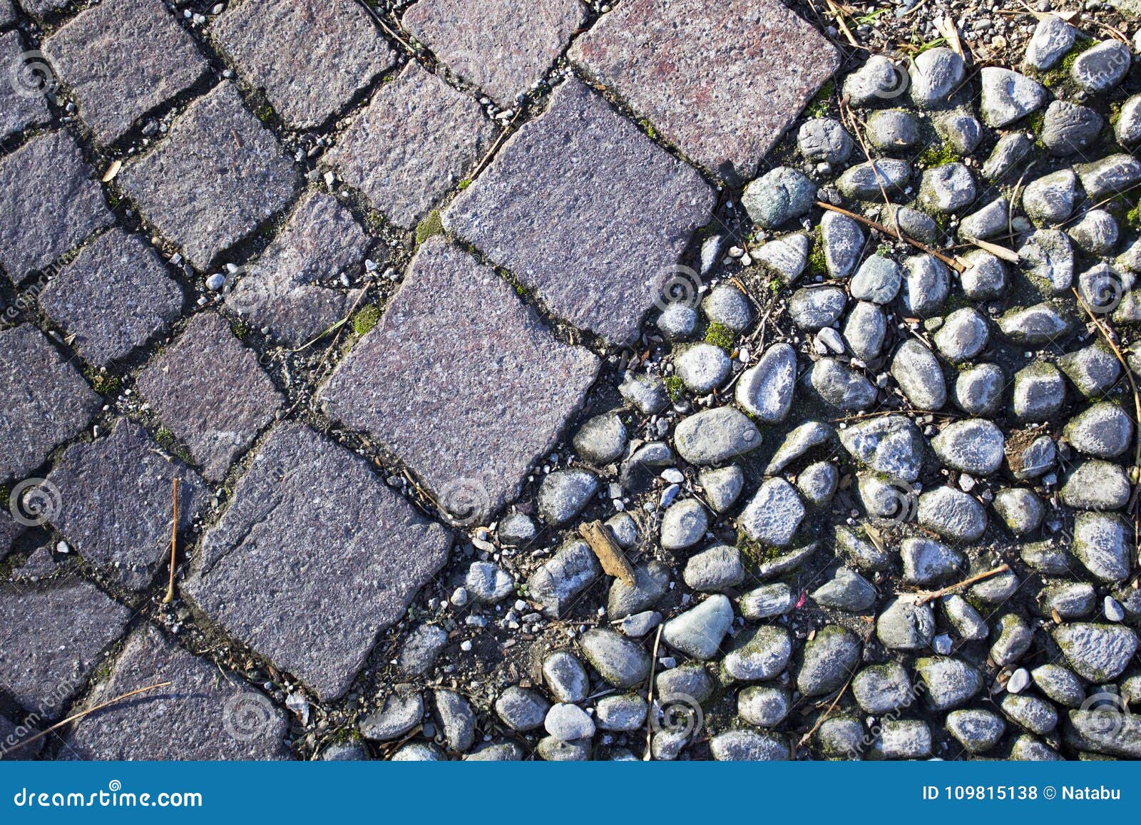 Different types cobbles stock photo. Image of architecture - 109815138