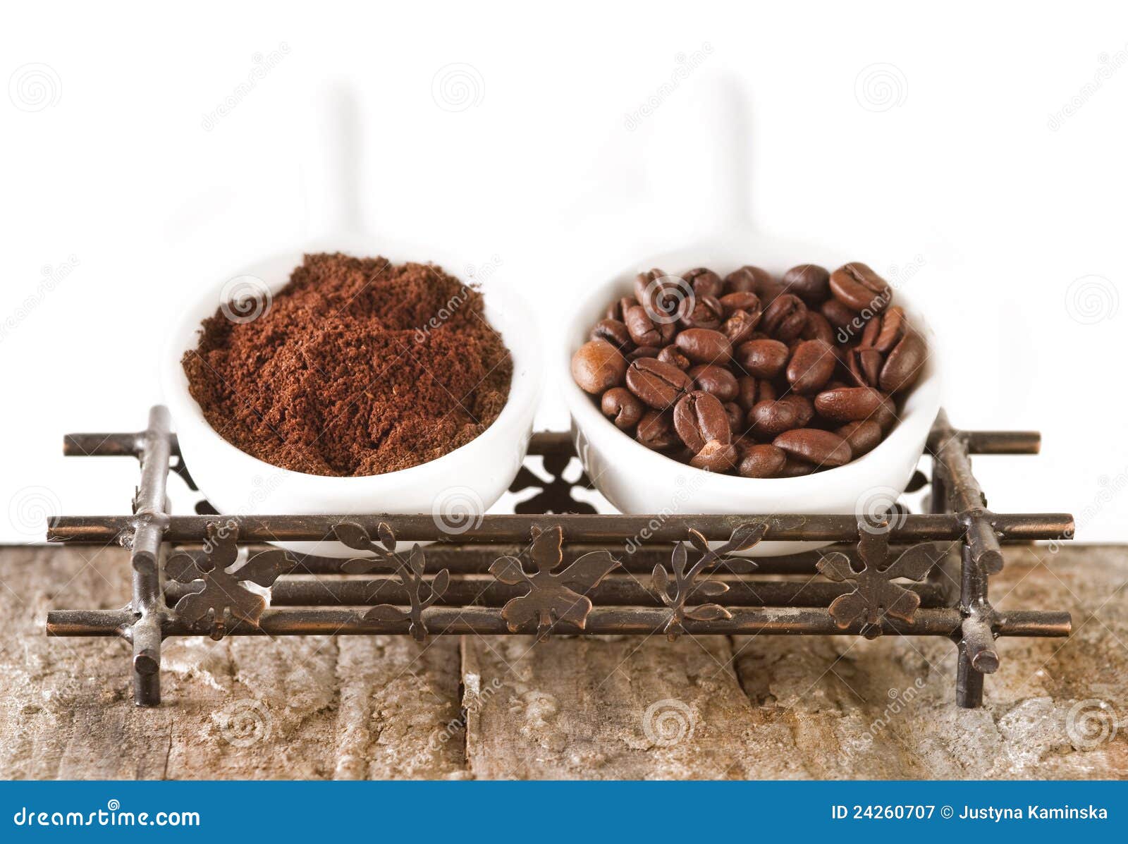 Two types of coffee stock image. Image of espresso, food - 24260707