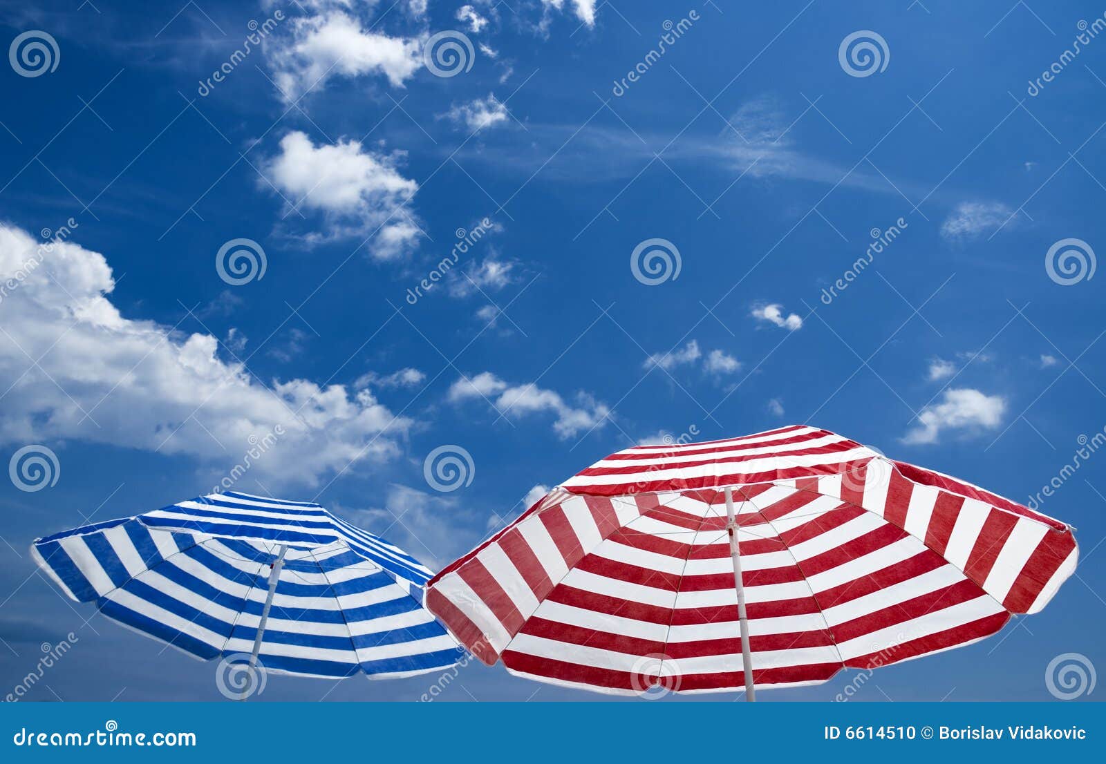 Two umbrella stock photo. Image of blue, cloud, holiday - 6614510