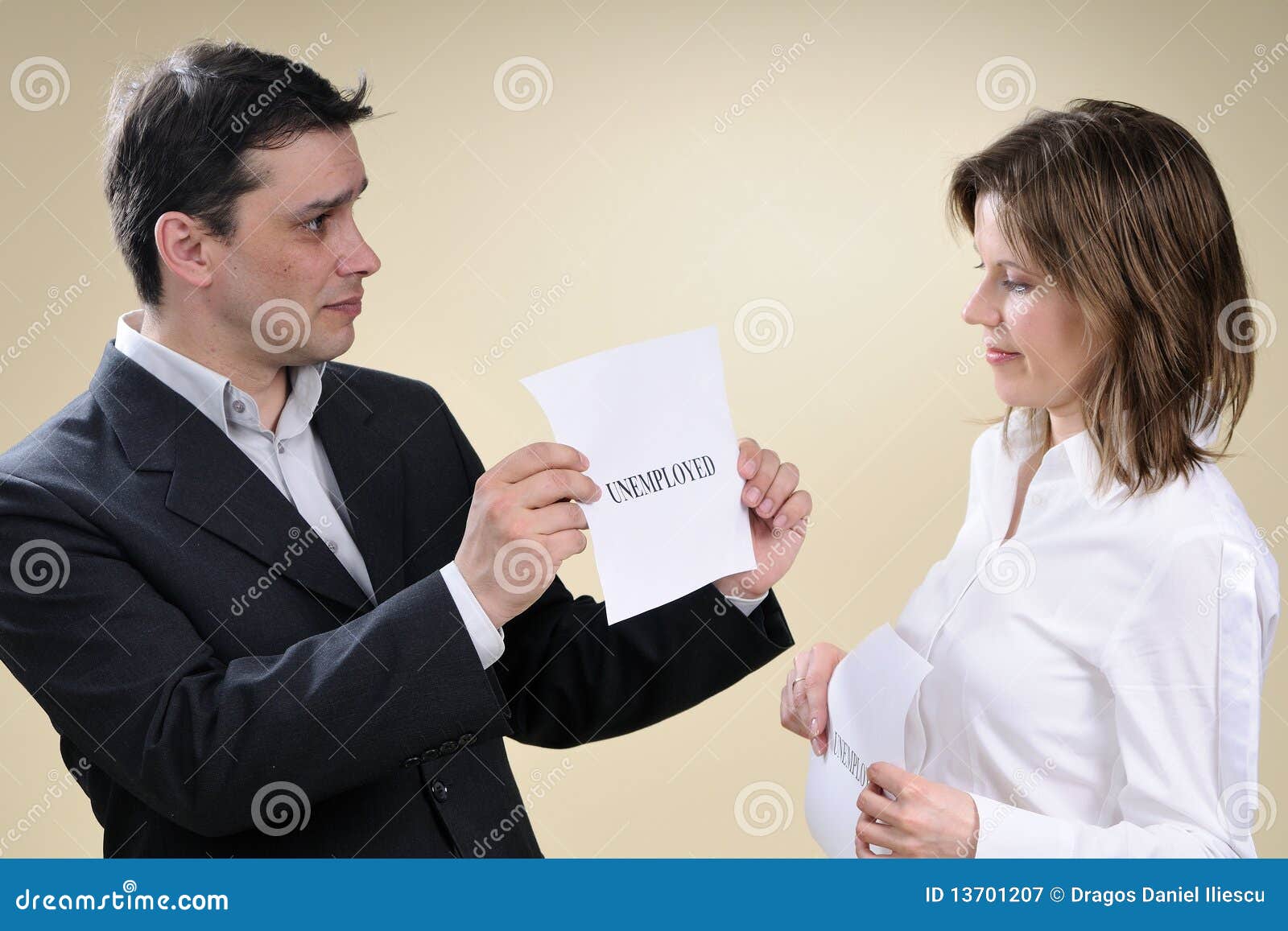 Two unemployed people stock image. Image of message, evaluating - 13701207