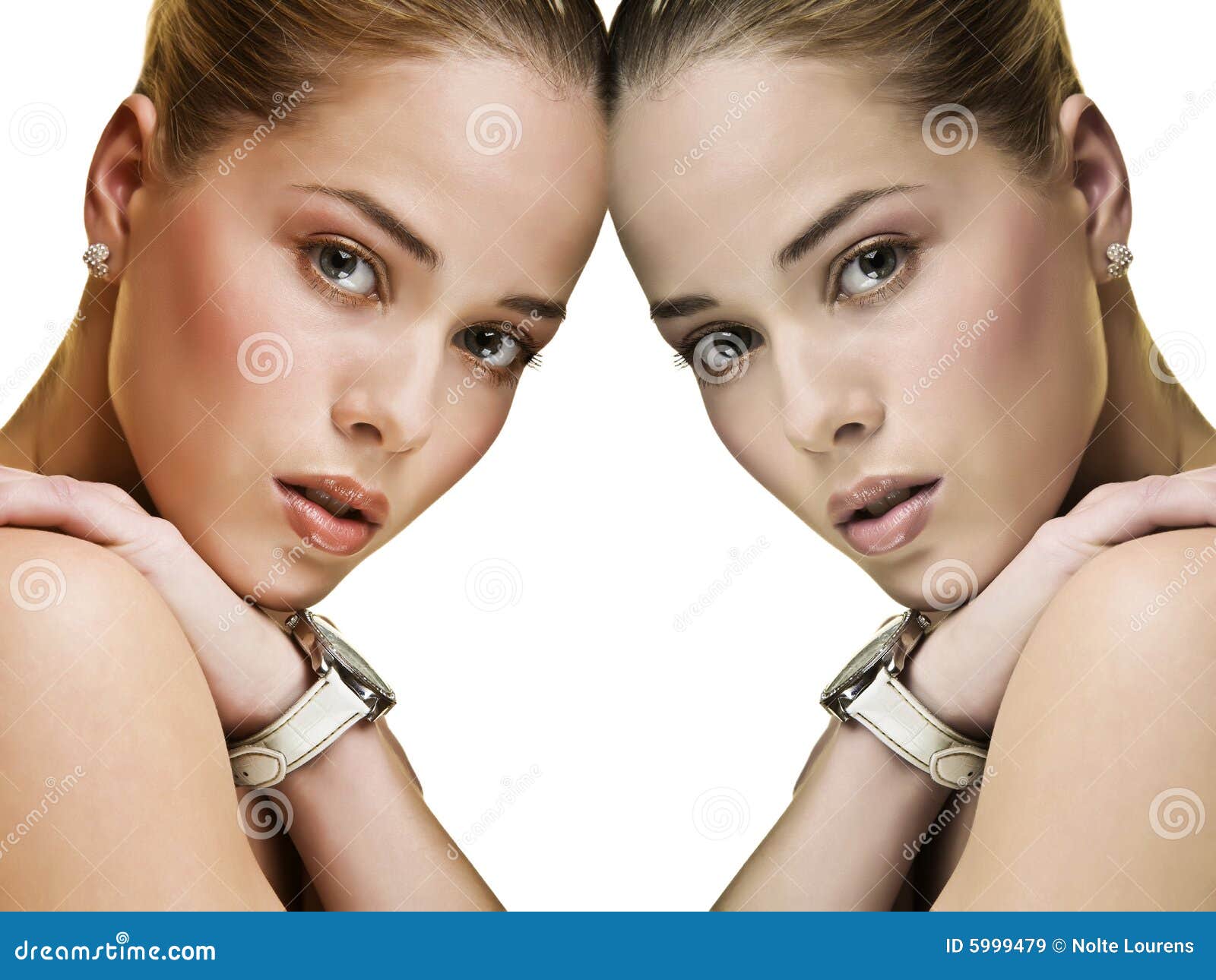 Two up stock image. Image of female, abstract, beauty - 5999479