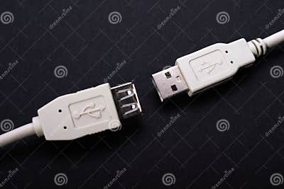 Two USB connectors stock photo. Image of periphals, data - 485836