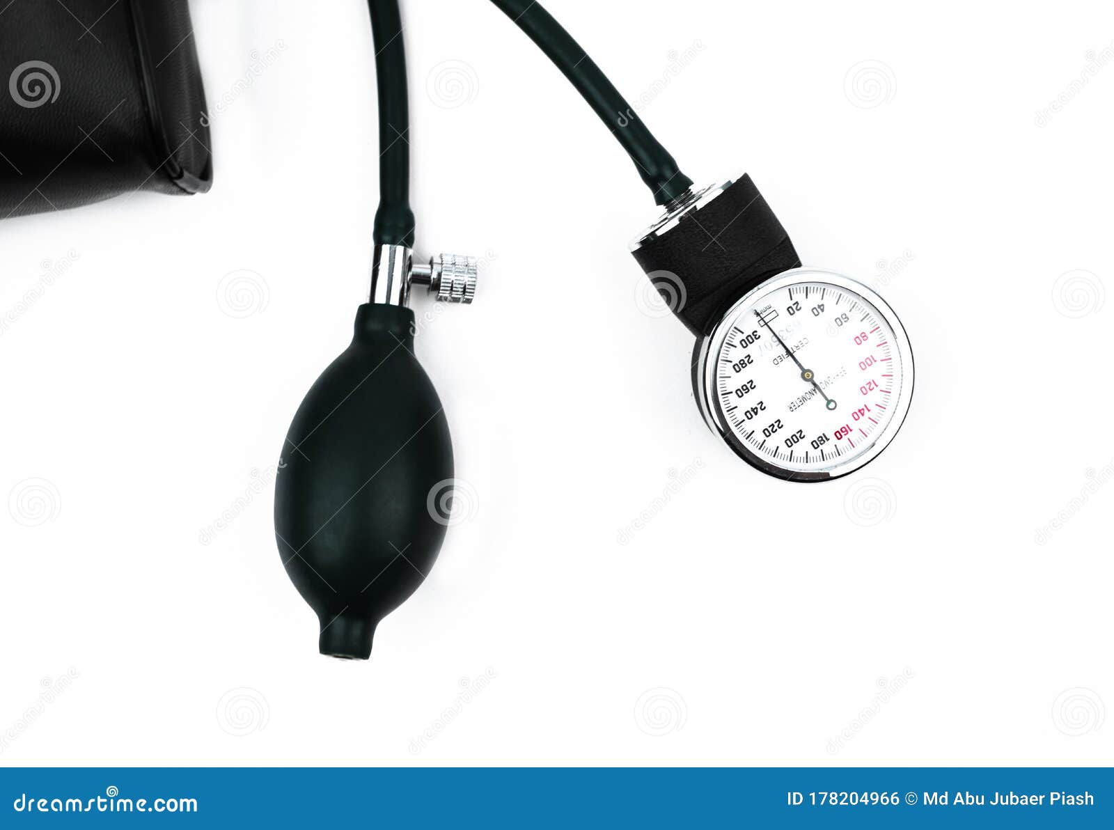Two Various Essential Part of a Blood Pressure Measuring Machine on a ...