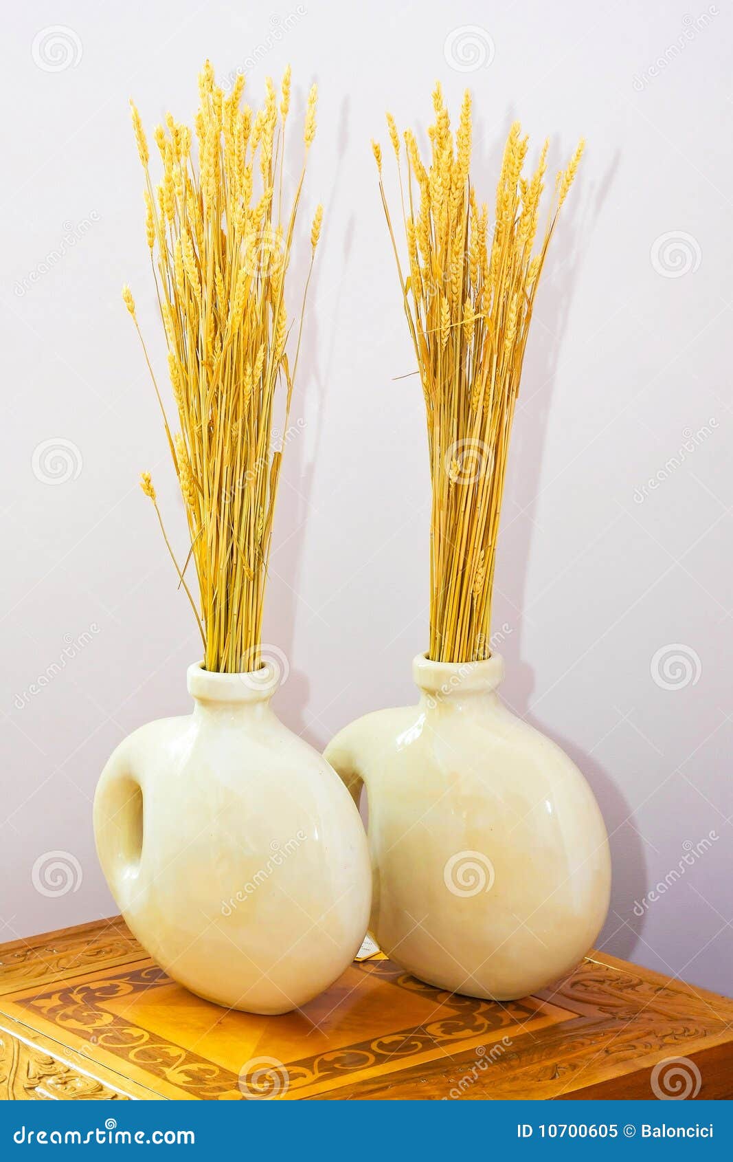 Two vases stock image. Image of plant, food, gluten, grain - 10700605