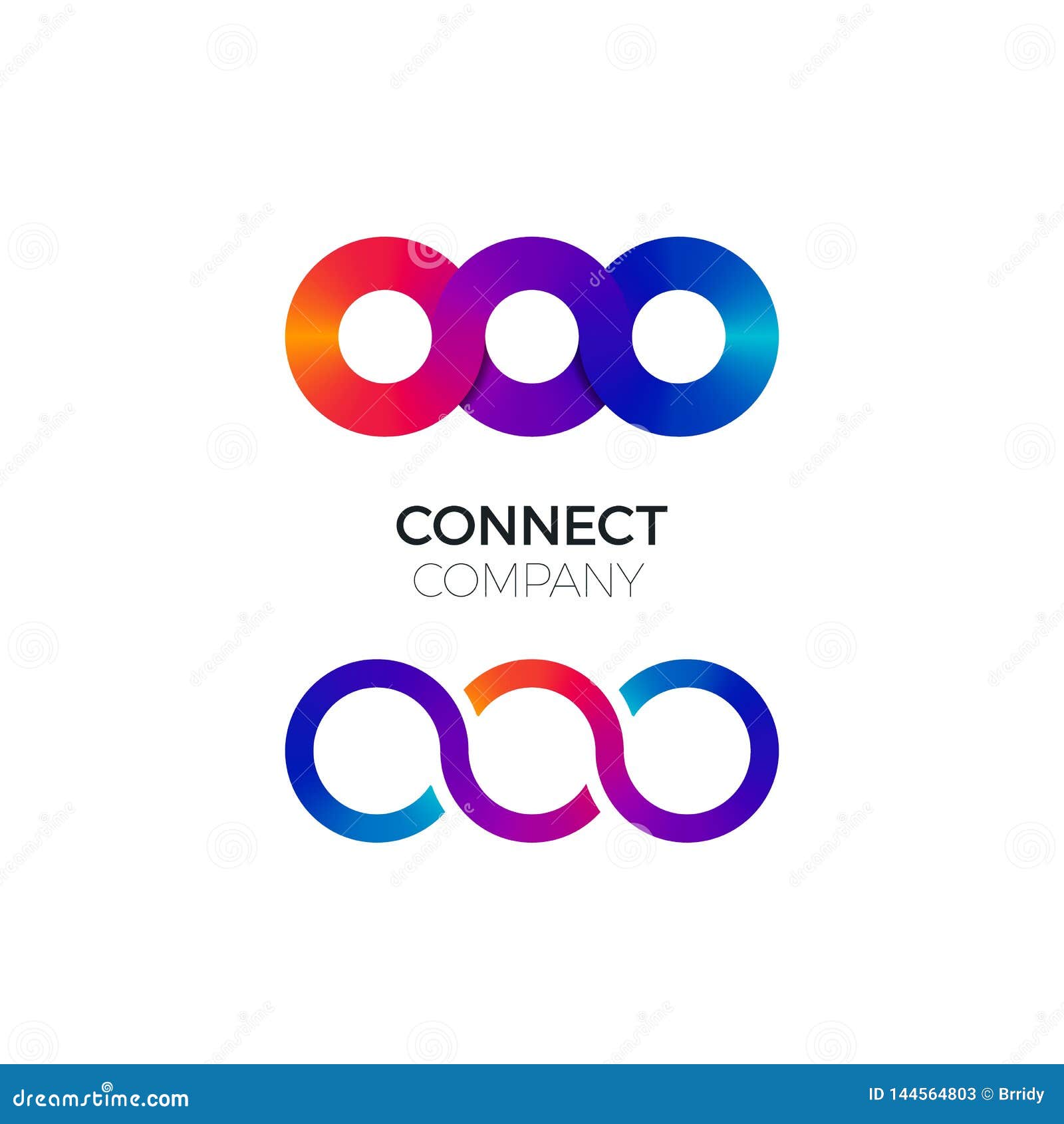 Two Vector Connect Symbols. Colorful Chain Business Creative Logo Stock ... Two Vector Connect Symbols. Colorful Chain Business Creative Logo Stock ...