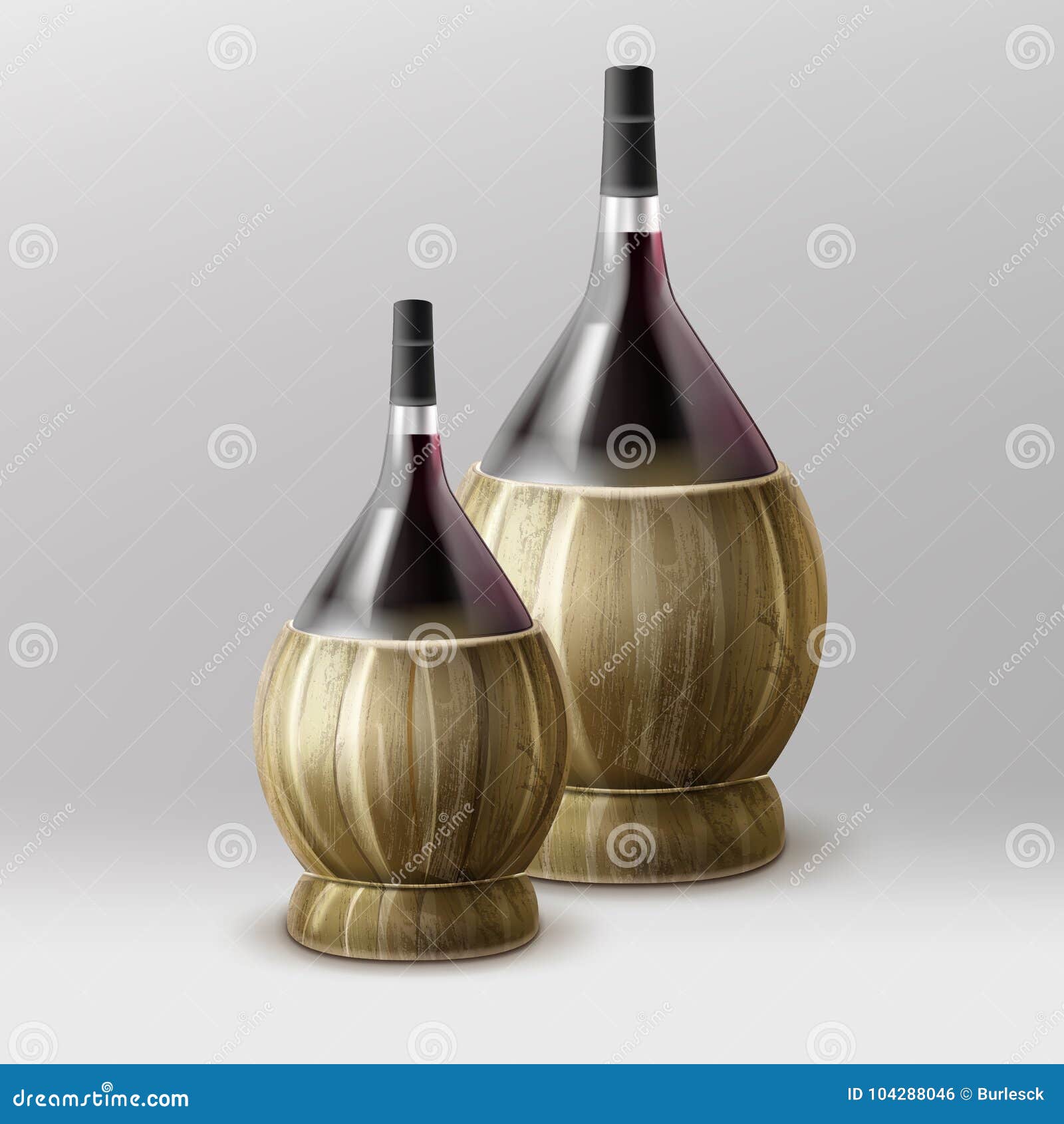 Vector Fiasco Bottle | CartoonDealer.com #103460208