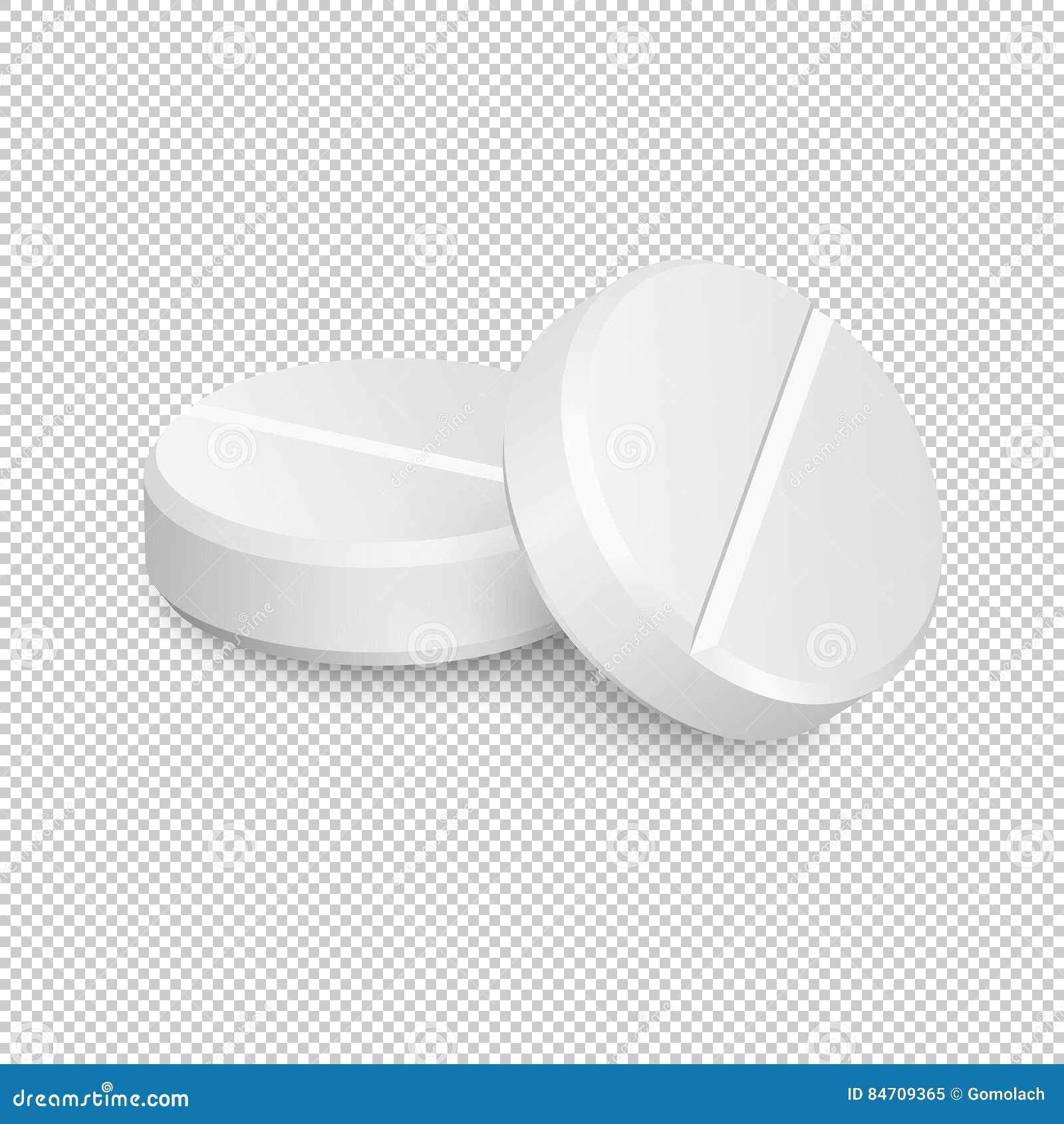 Two Vector Realistic Medical Pill Icons. Stock Vector - Illustration of ...