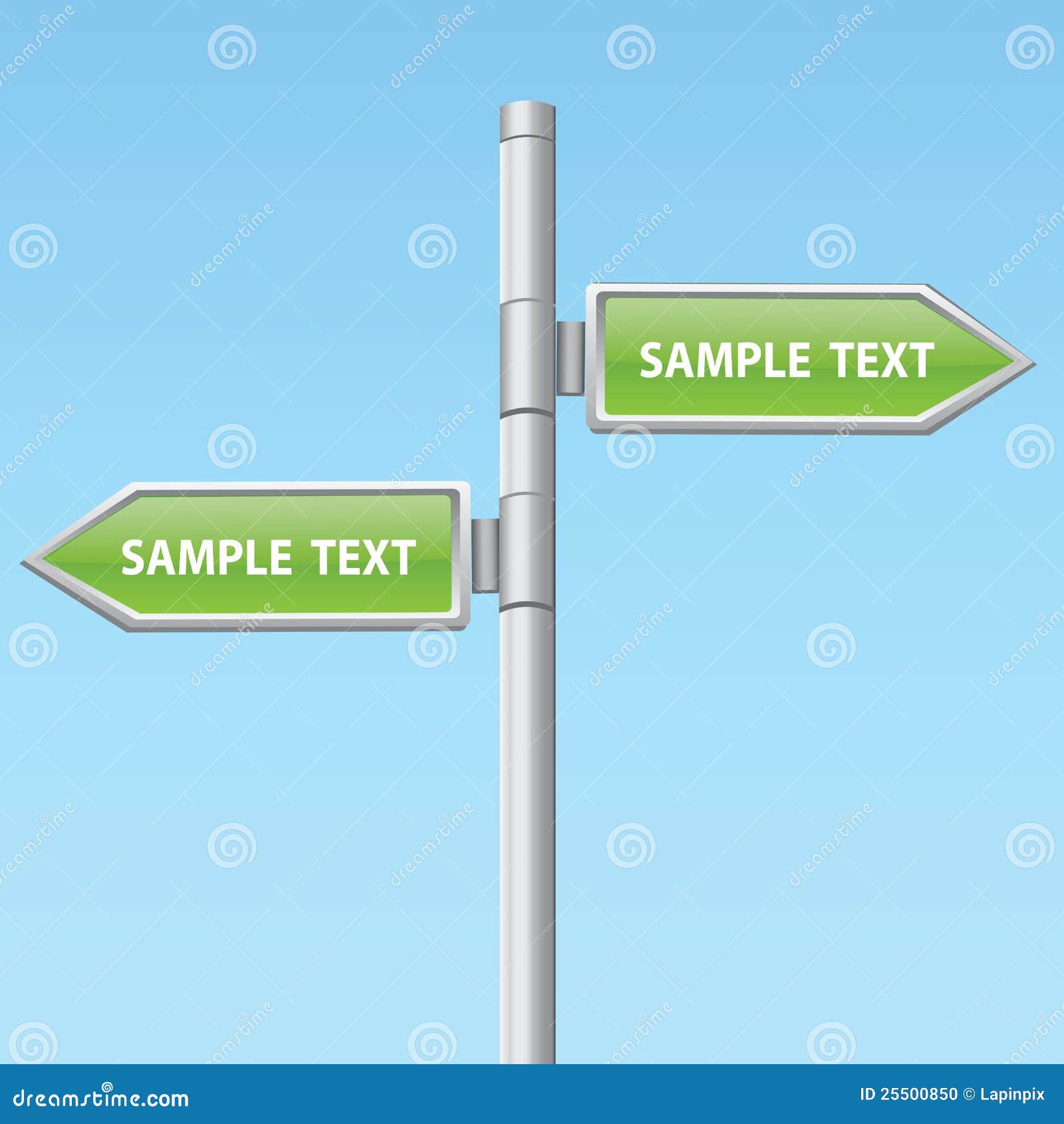 Two Vector Road Arrow Signs Stock Vector - Illustration of choice ...