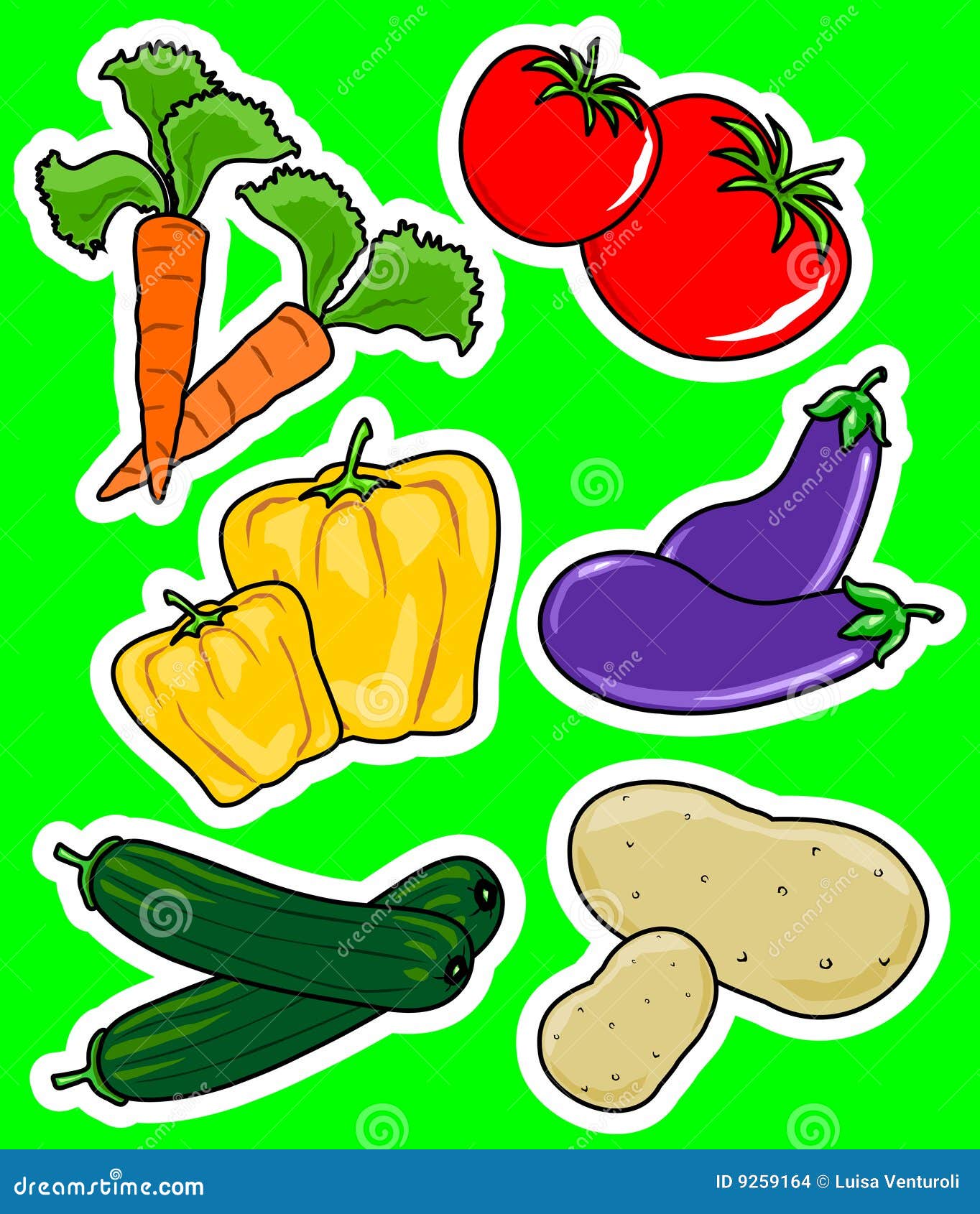 Two vegetable stock vector. Illustration of ecological - 9259164