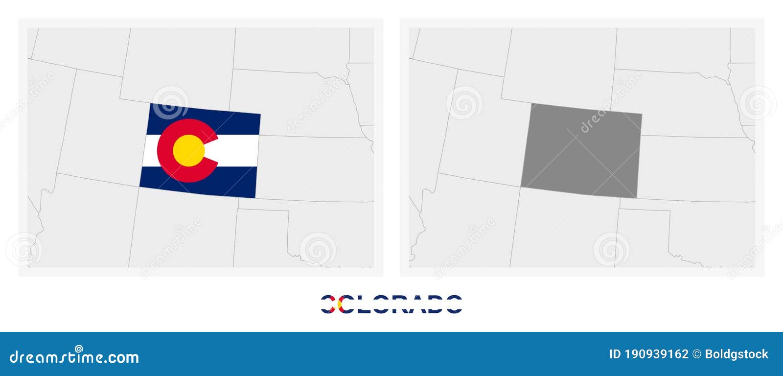 Colorado Grey Vector Dot Outline Triangle Map | CartoonDealer.com ...