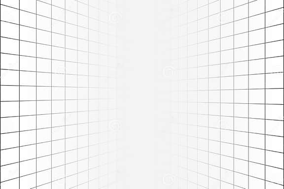 Two Vertical Infinity Perspective Grids. Tile Wall Texture. Checkered ...