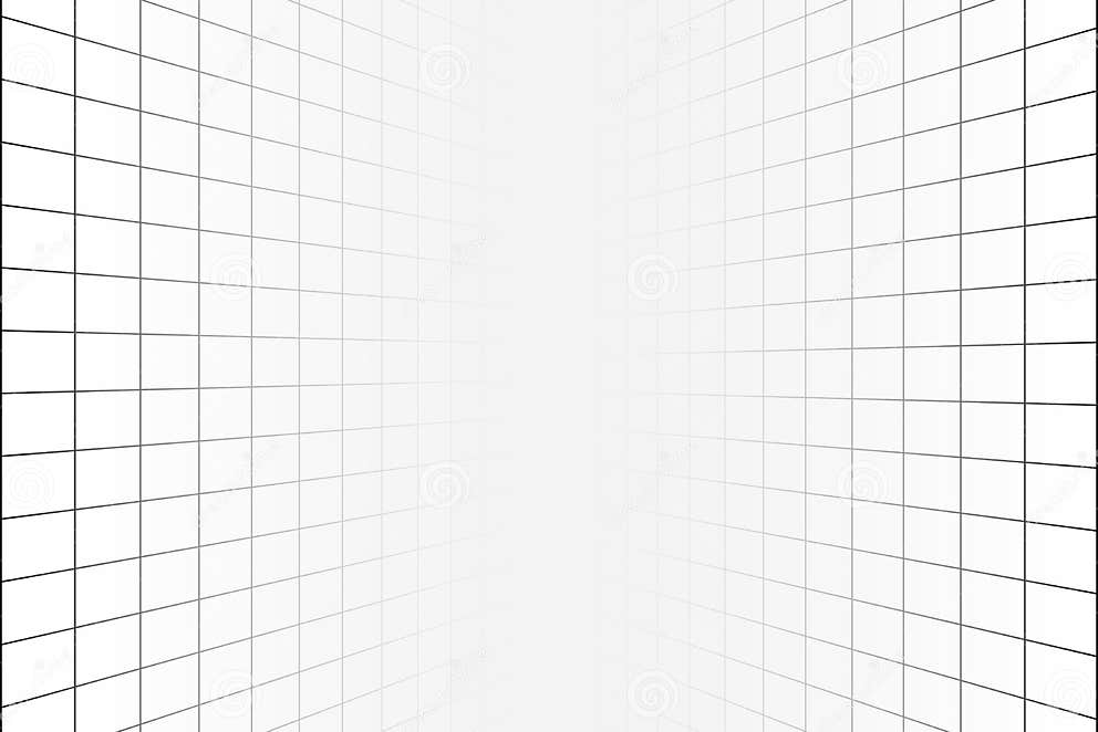 Two Vertical Infinity Perspective Grids. Tile Wall Texture. Checkered ...