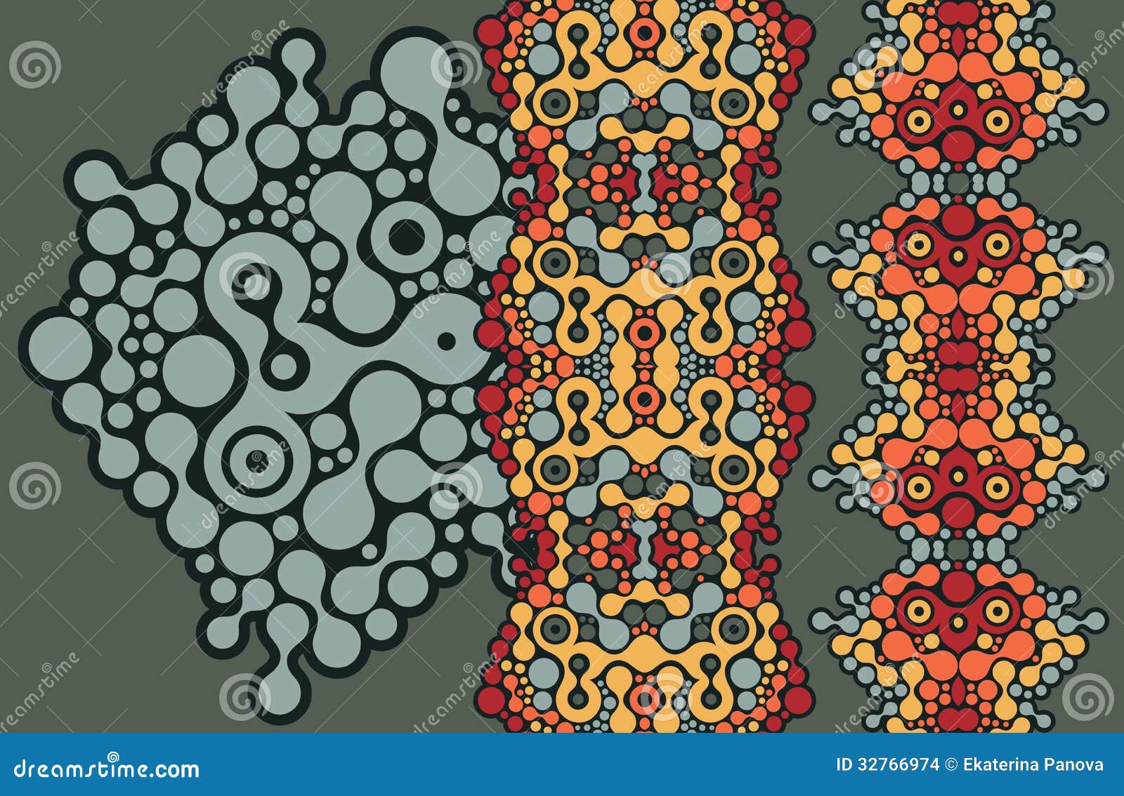 Two Vertical Seamless Patterns . Stock Vector - Illustration of cool ...