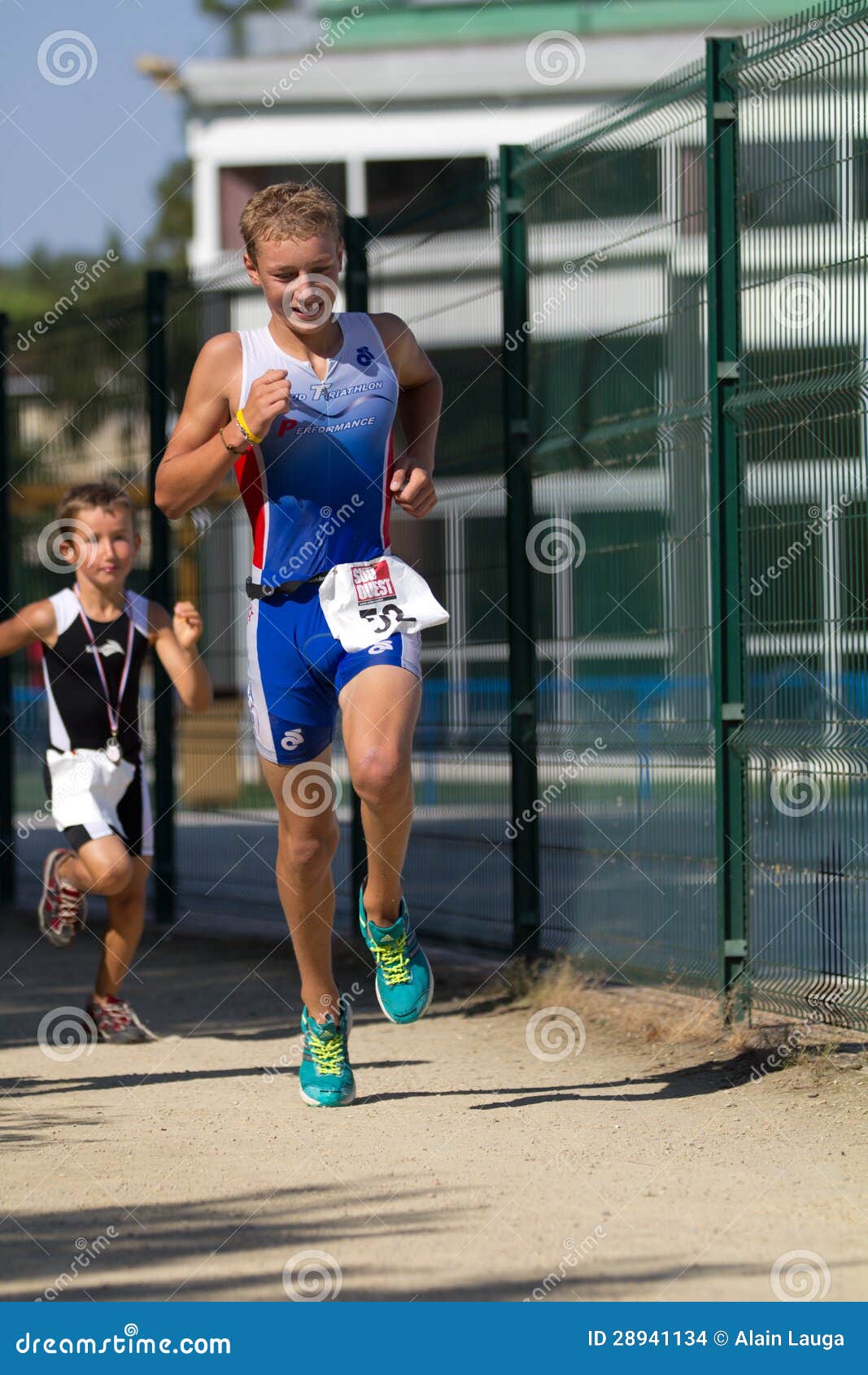 Two Very Young Triathletes. Editorial Stock Image - Image of caucasian ...