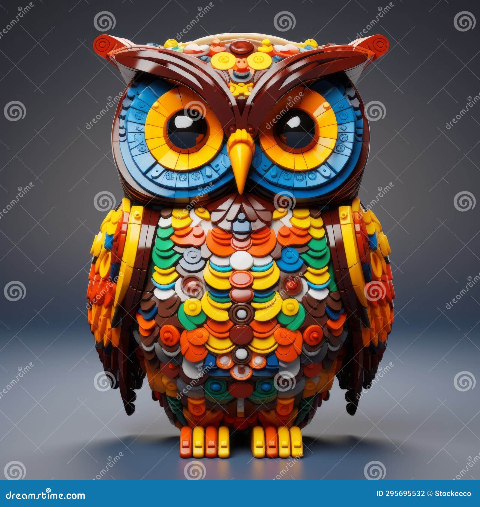 Colorful Lego Owl: Realistic, Detailed, and Surrealistic Rendering ...