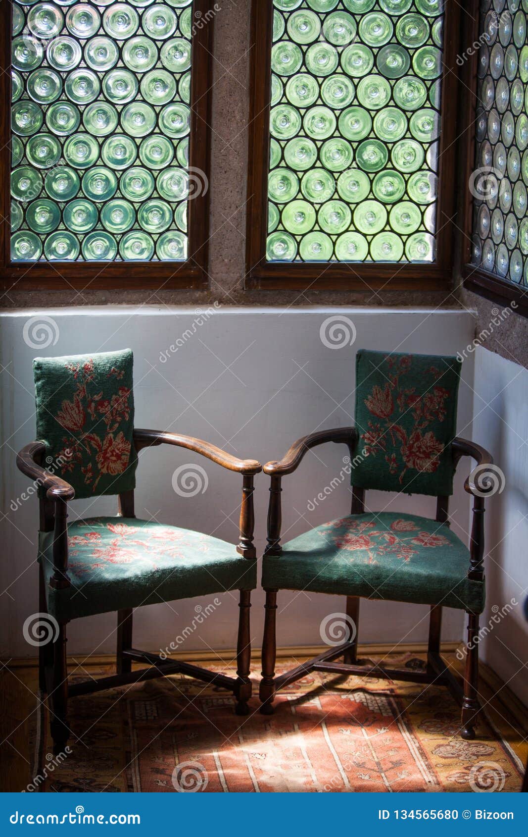 Two Vintage Chairs Near a Window Stock Photo - Image of stylish, window ...