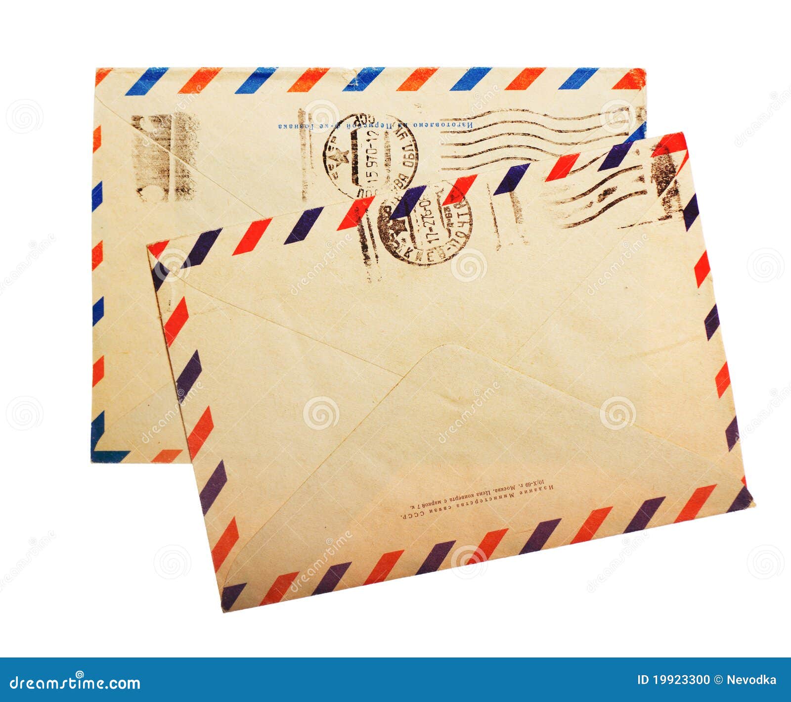Two Vintage Envelope Back Sides Stock Photo - Image of card, envelope ...