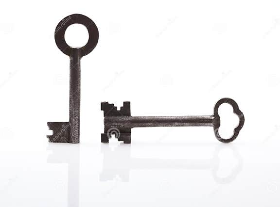 Two vintage keys stock photo. Image of prosperity, white - 12945398