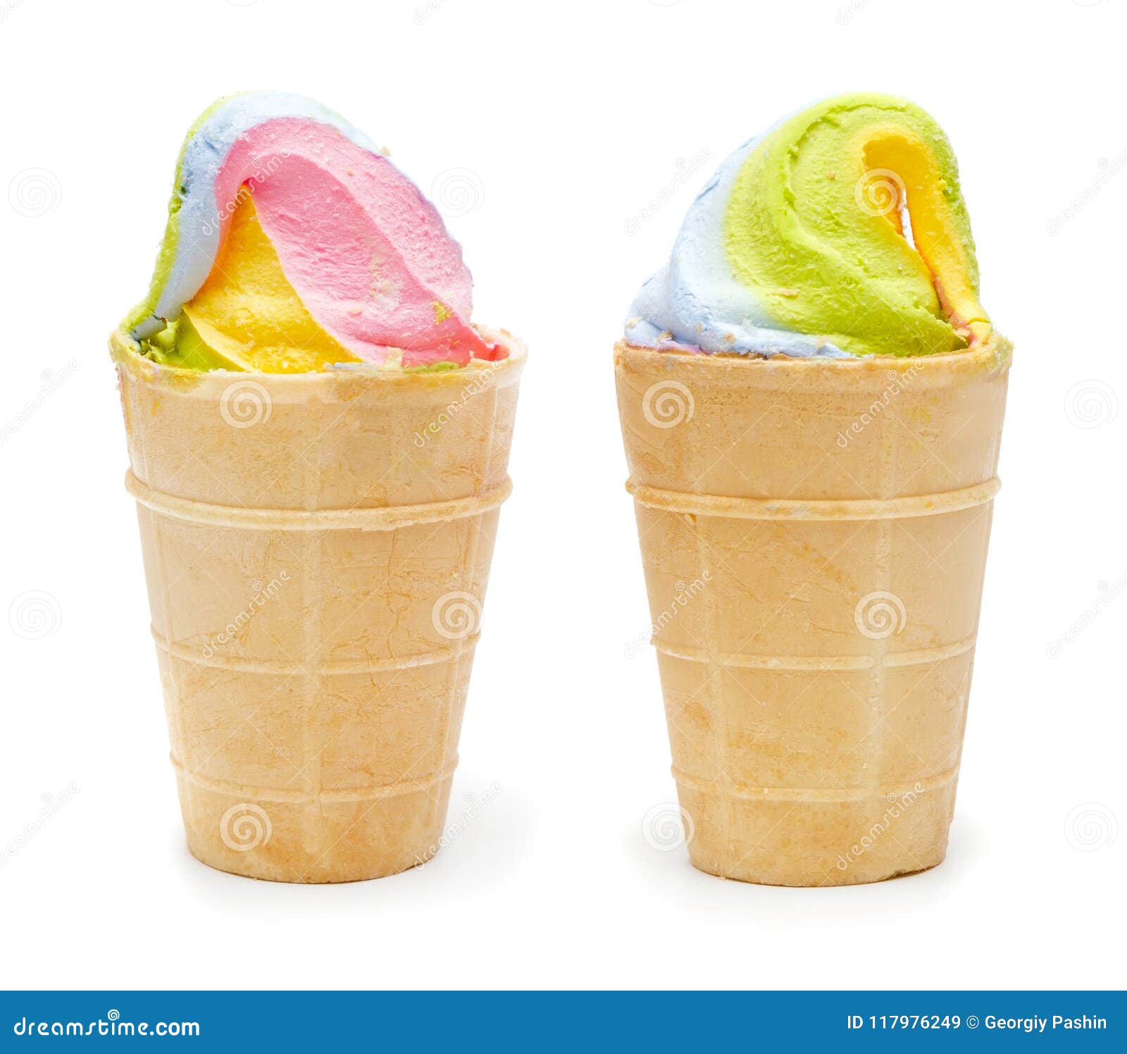 Multi colored ice cream stock image. Image of blue, milk - 117976249