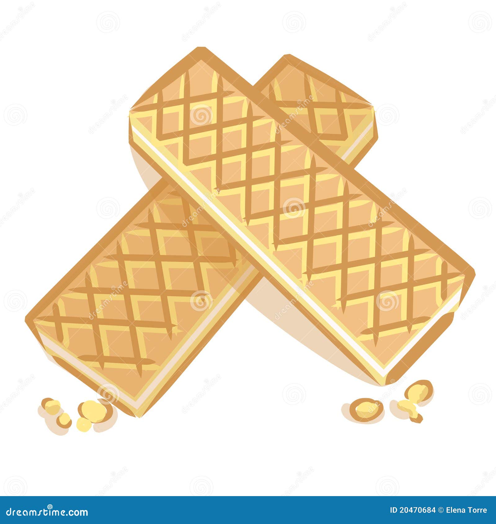 Two Wafers Vector Stock Images - Image: 20470684