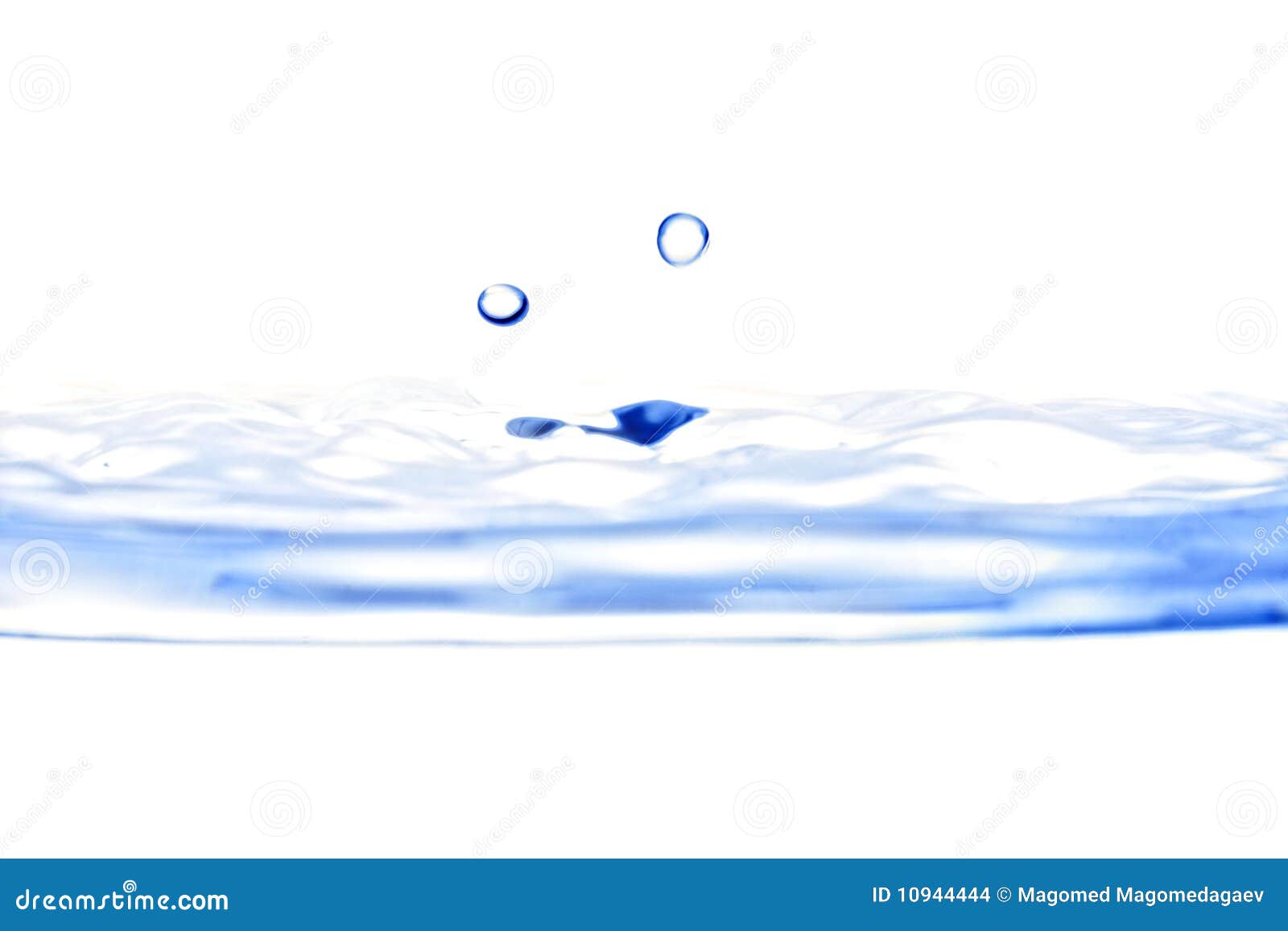 Two water drops stock photo. Image of splashing, white - 10944444