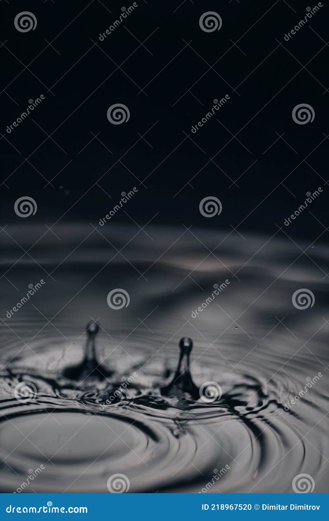 Two water drops stock photo. Image of water, nature - 218967520