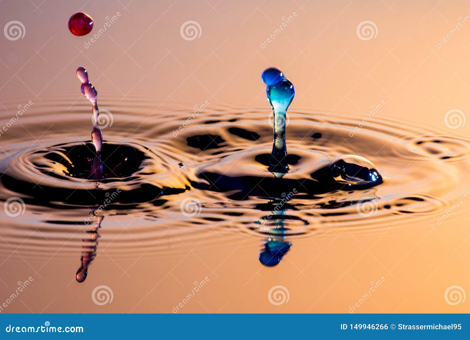 Two Water Splatter and Splash. Stock Photo - Image of awareness, green ...