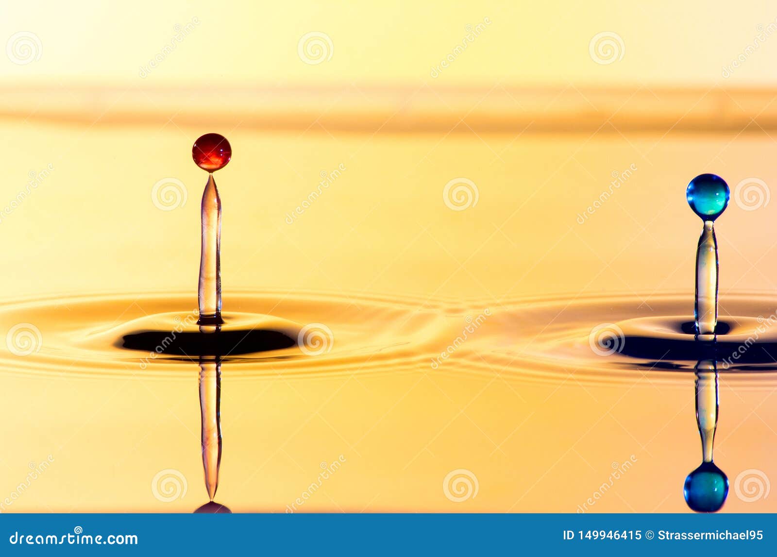 Two Water Splatter and Splash. Stock Image - Image of blue, drink ...
