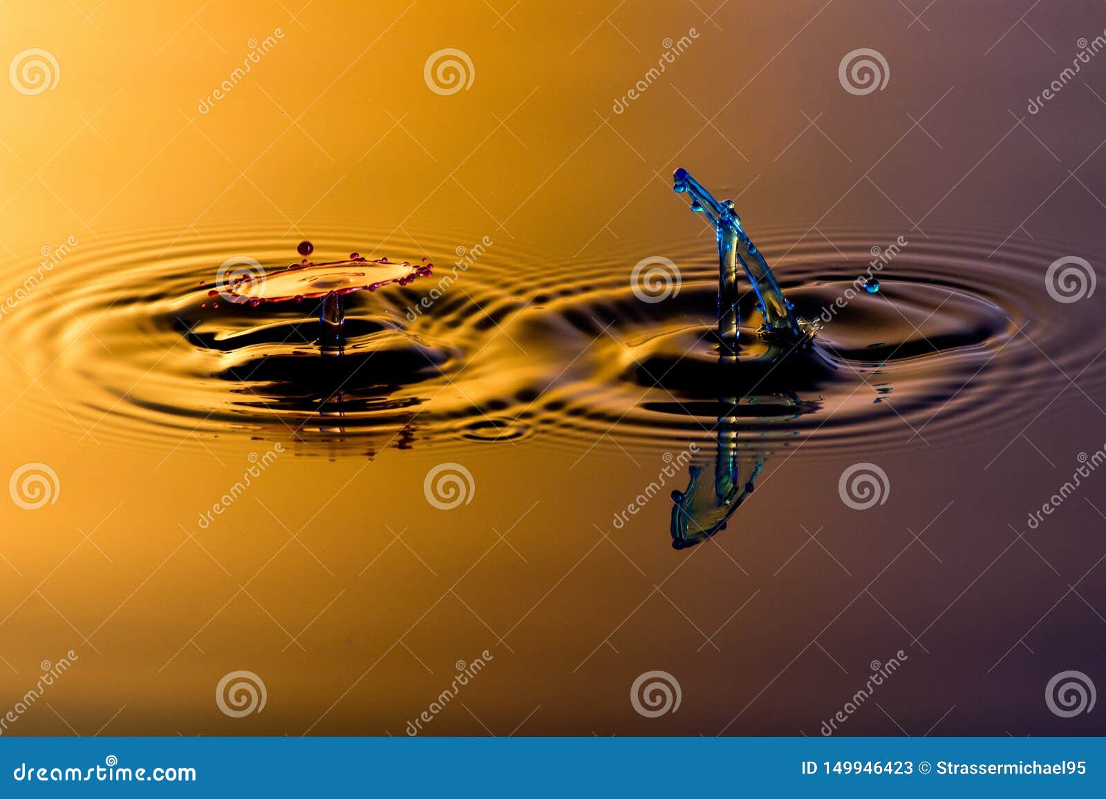 Two Water Splatter and Splash. Stock Image - Image of clear, light ...