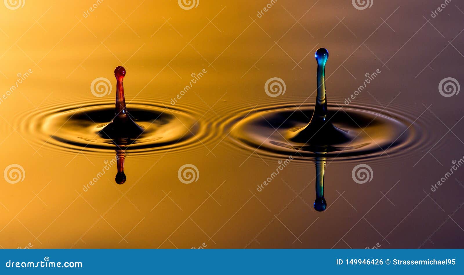 Two Water Splatter and Splash. Stock Photo - Image of clear, alive ...