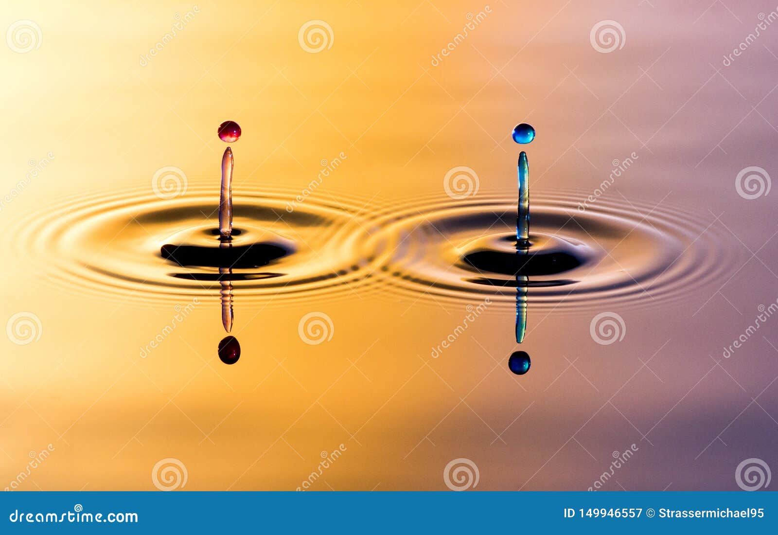 Two Water Splatter and Splash. Stock Image - Image of environment, curl ...