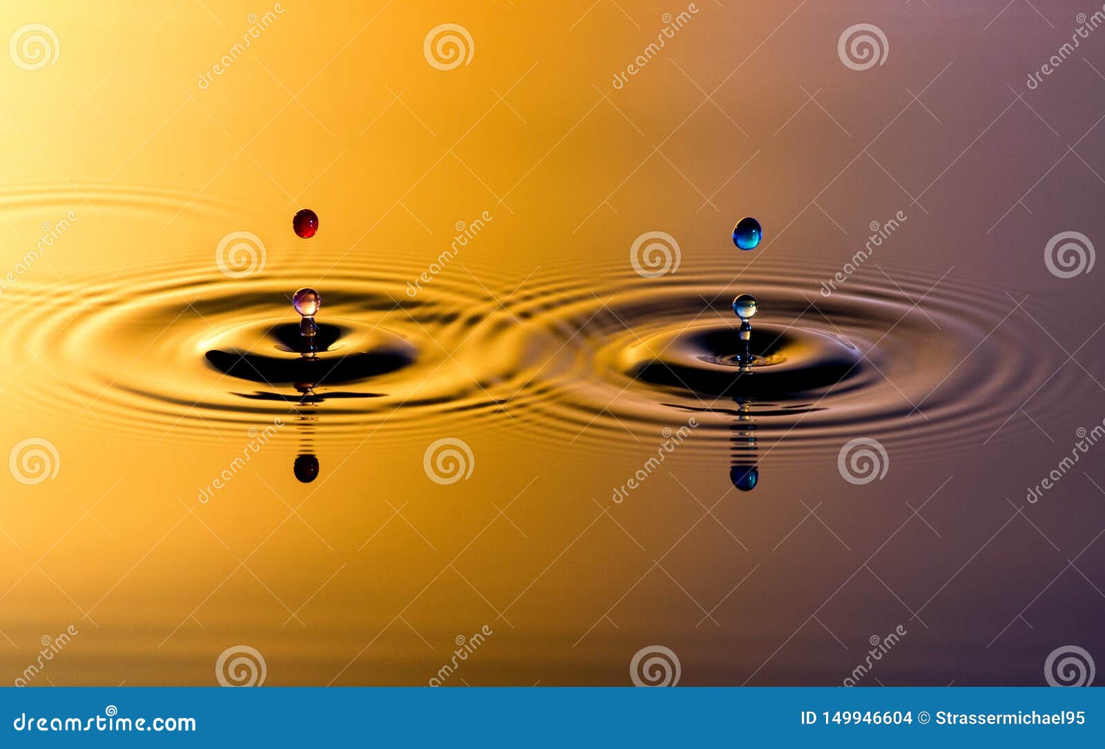Two Water Splatter and Splash. Stock Photo - Image of light, circle ...