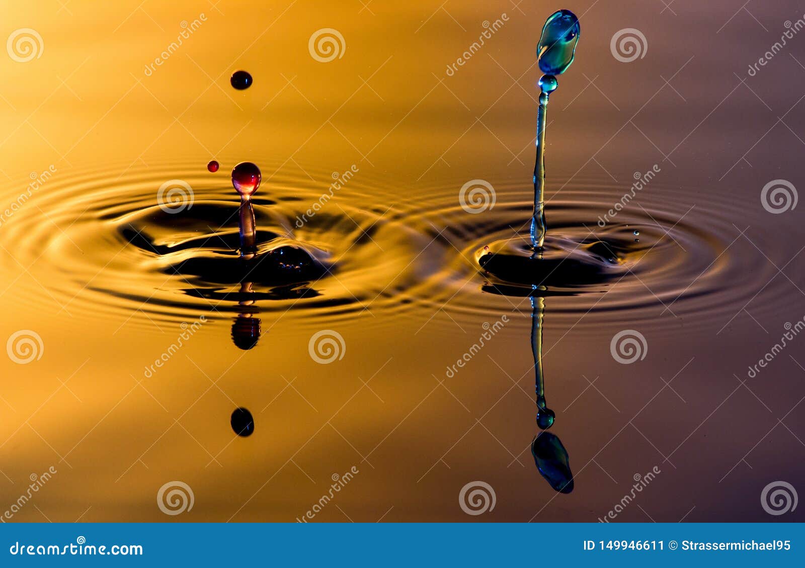 Two Water Splatter and Splash. Stock Image - Image of falling ...