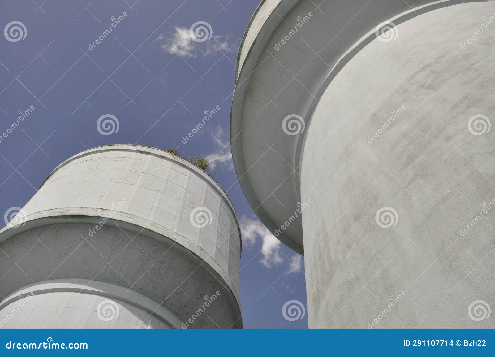Two Water towers in France stock photo. Image of architecture - 291107714