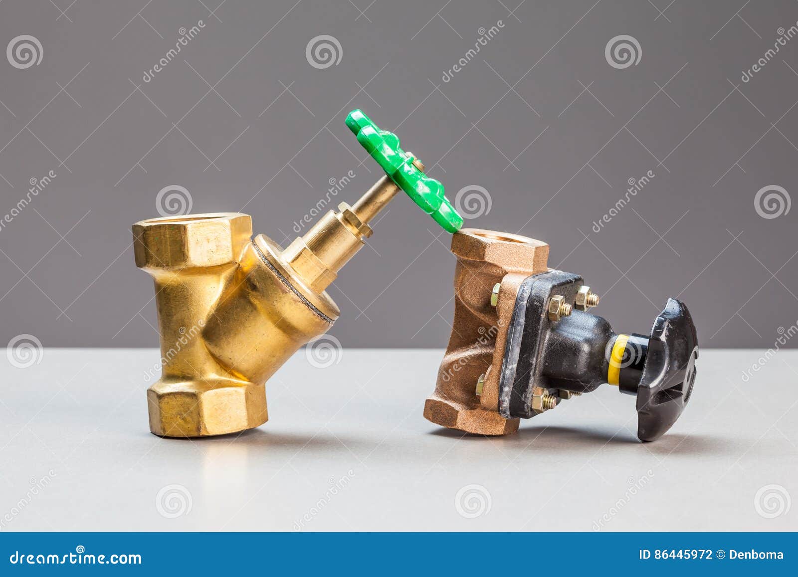 Two water valves stock photo. Image of energy, engineering - 86445972
