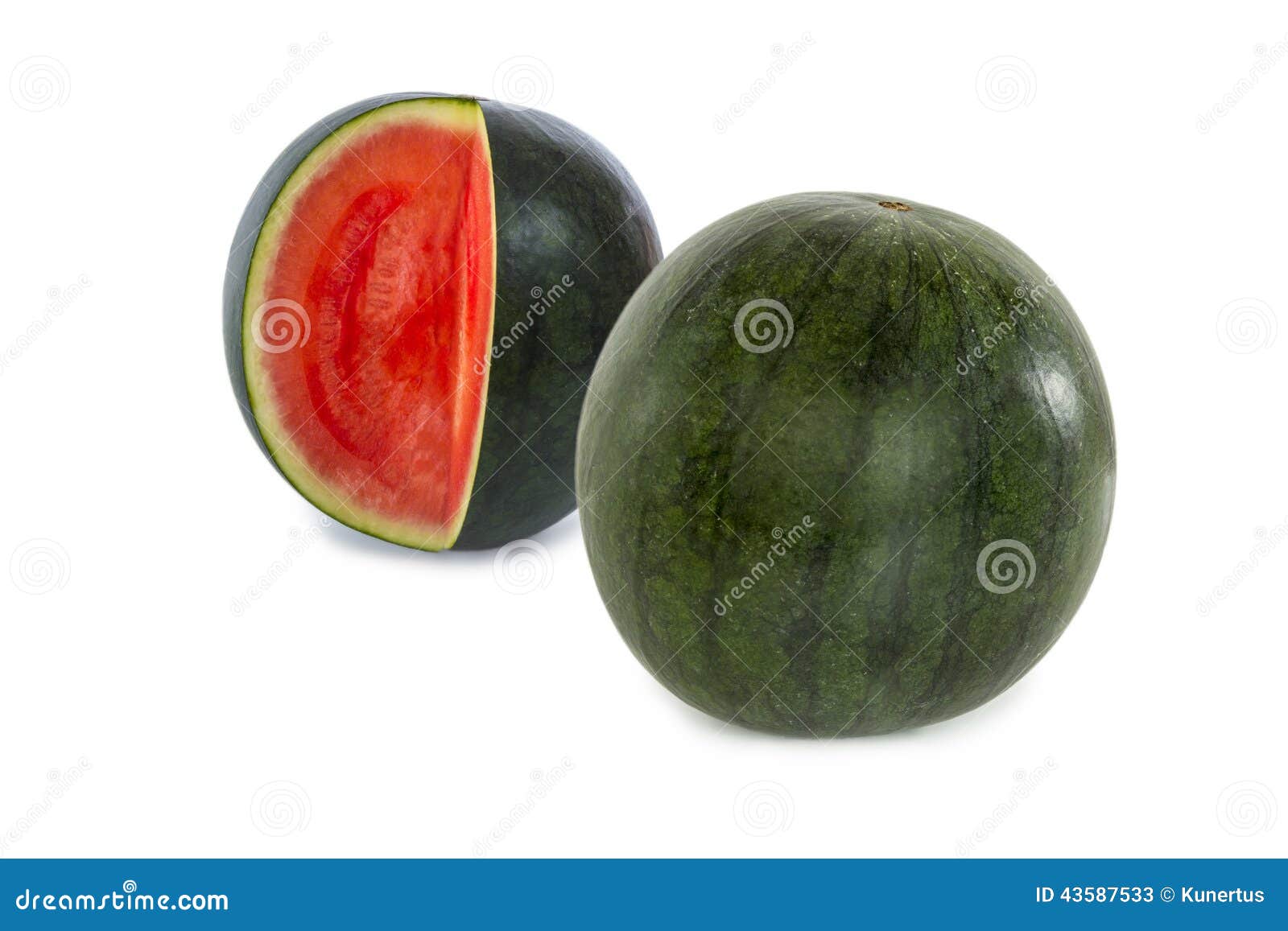 Two Watermelons stock image. Image of snack, ripe, natural - 43587533